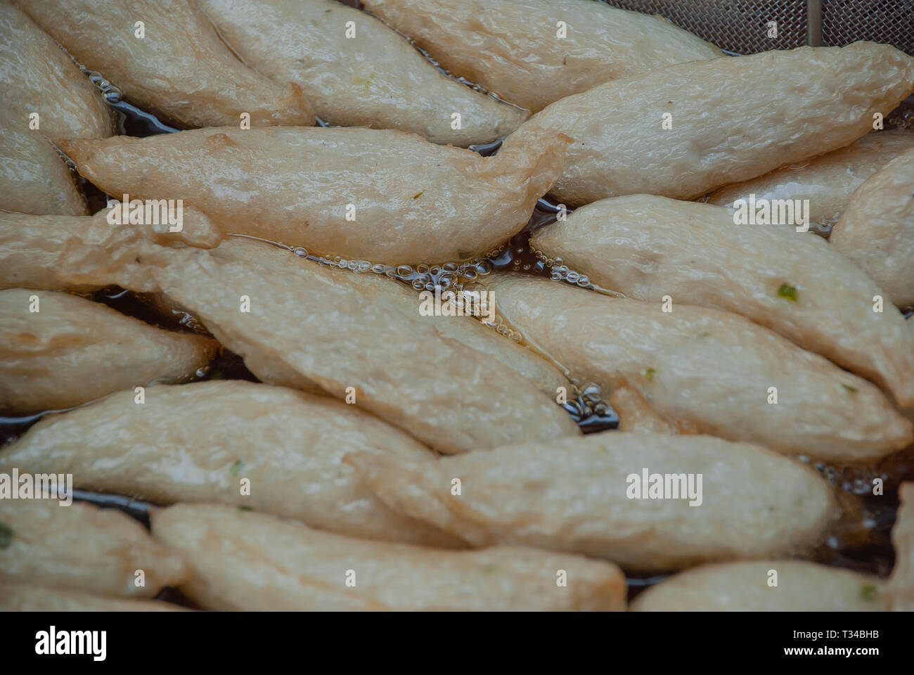 Strett food in Thailand, frying food in the pan Stock Photo - Alamy
