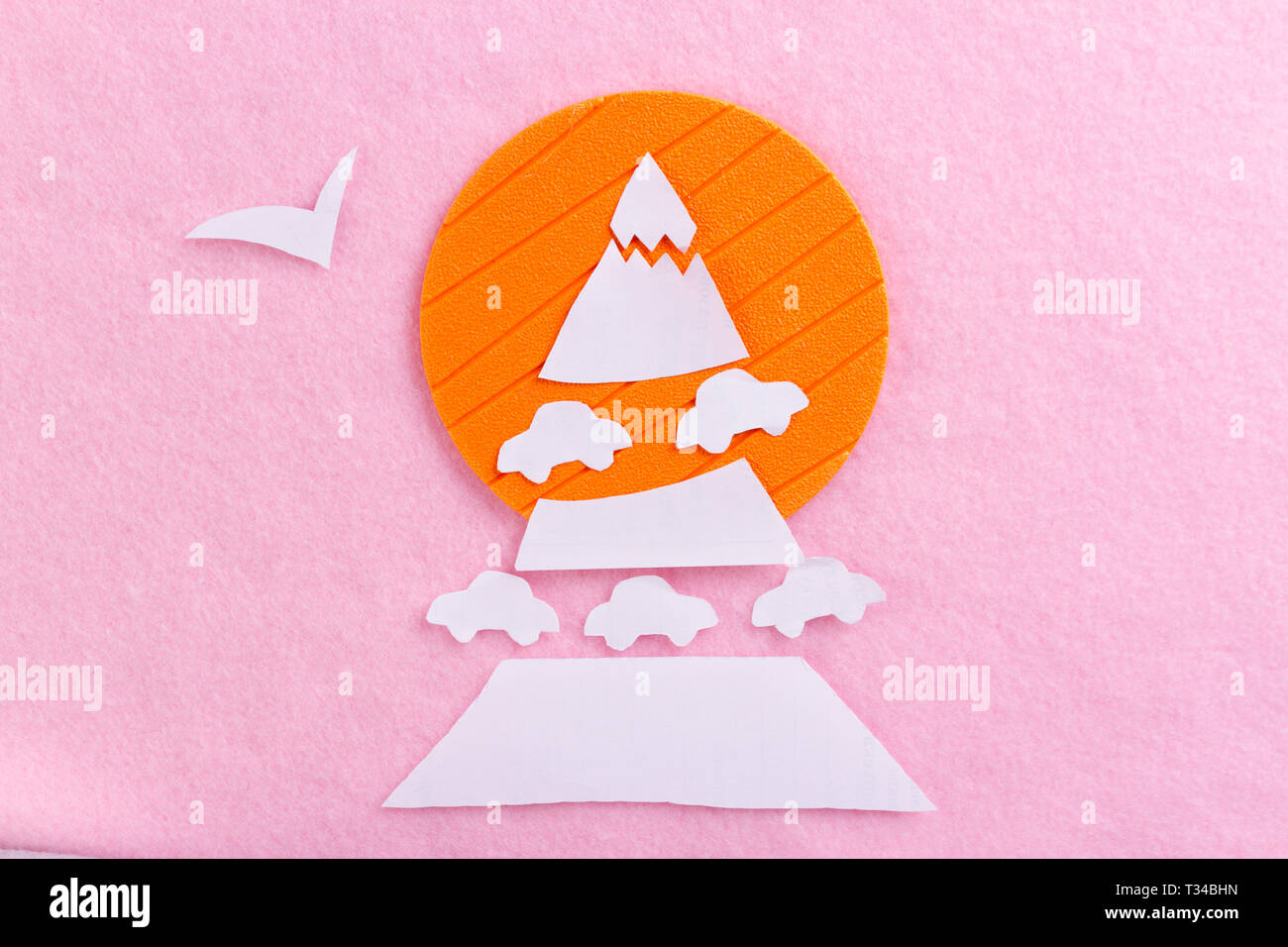 streamer high in the mountains with cars Stock Photo - Alamy