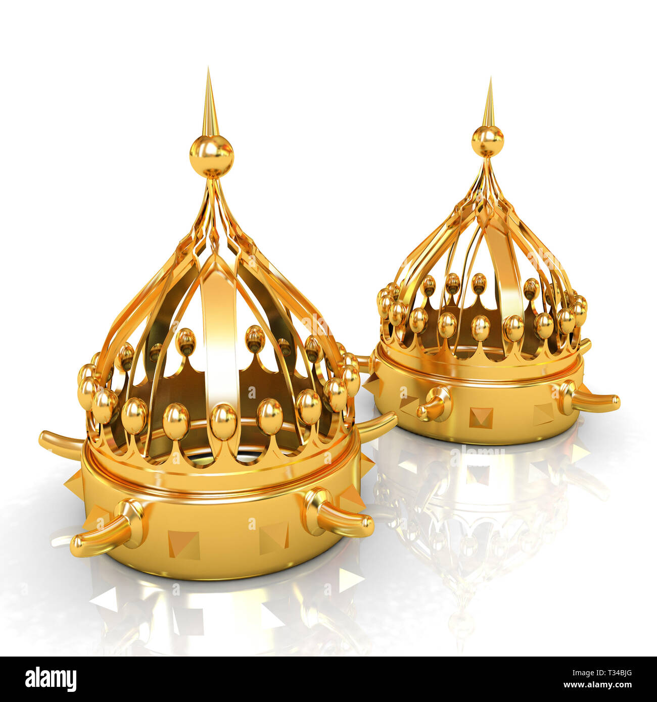 Crown. 3d render Stock Photo - Alamy