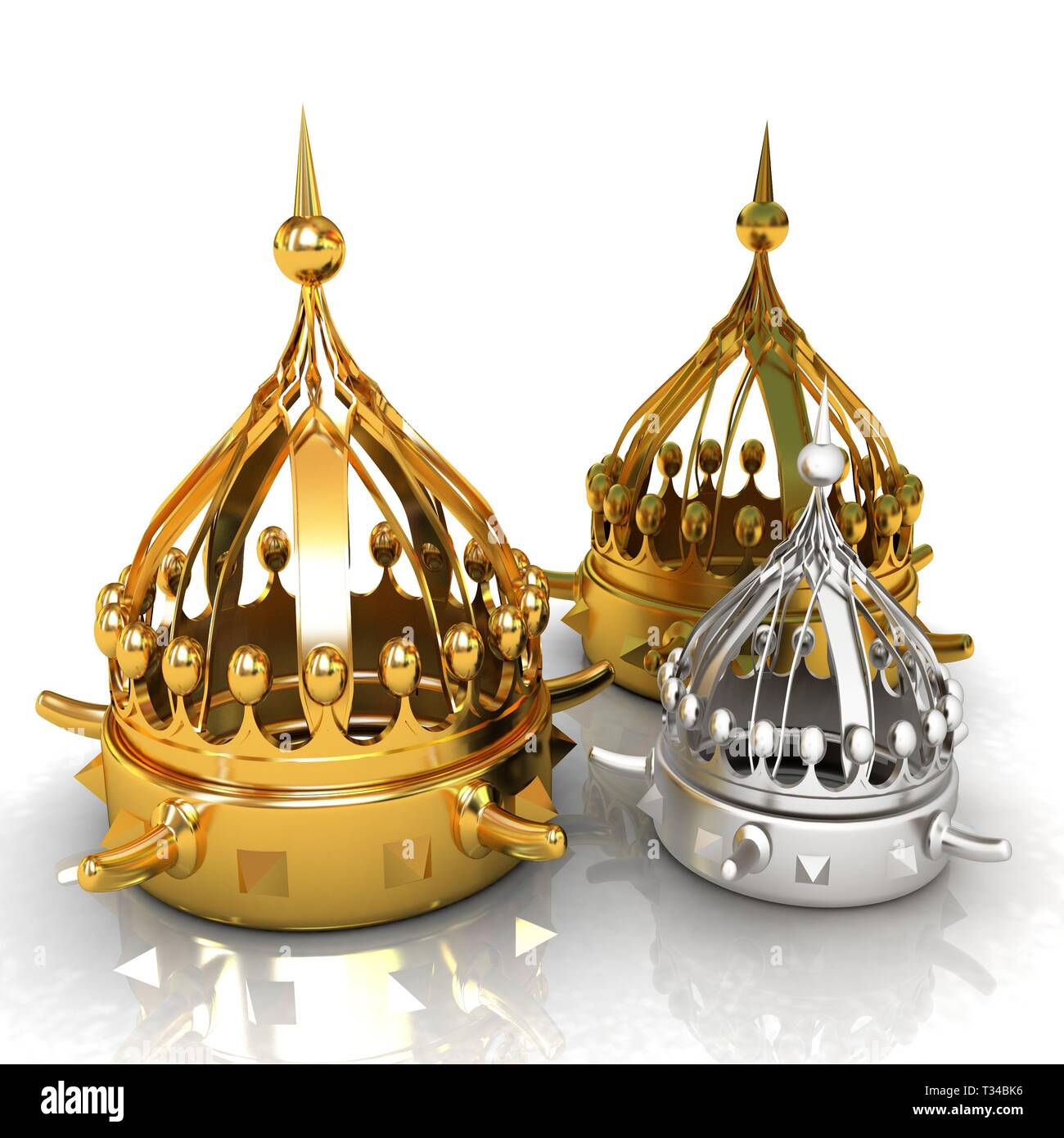 Crown. 3d render Stock Photo - Alamy