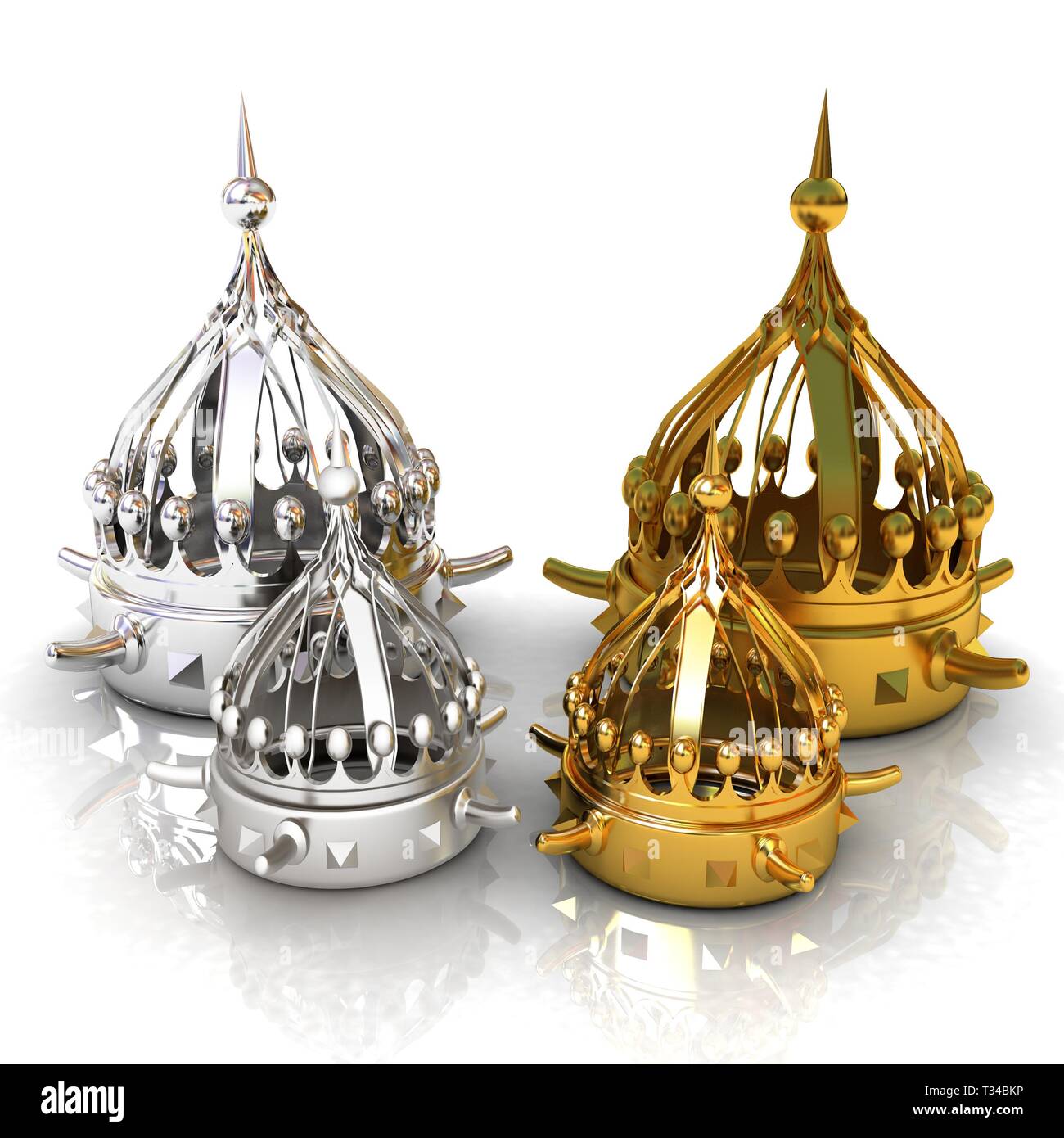 Crown. 3d render Stock Photo - Alamy