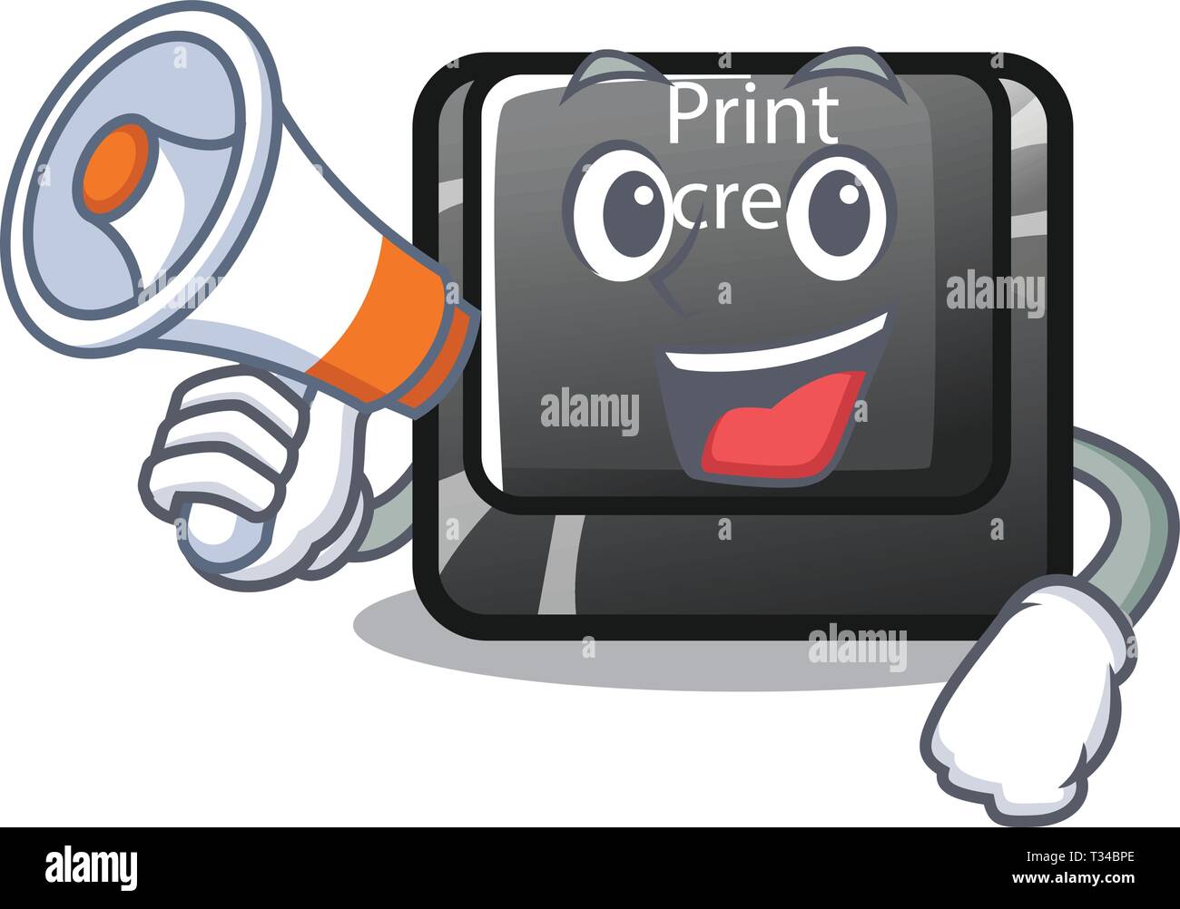 Cartoon character laptop loudspeaker Cut Out Stock Images & Pictures ...