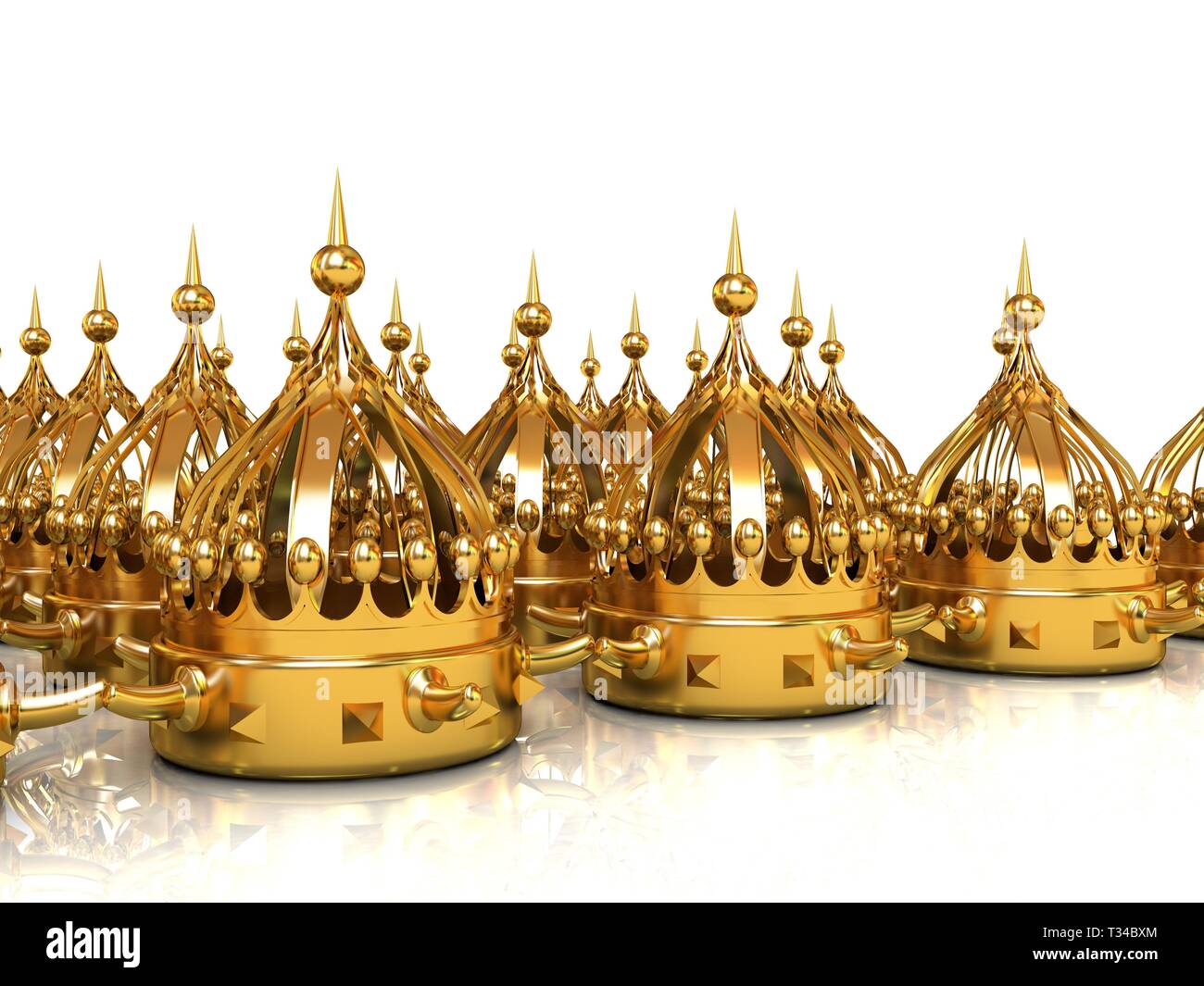 Crown. 3d render Stock Photo - Alamy