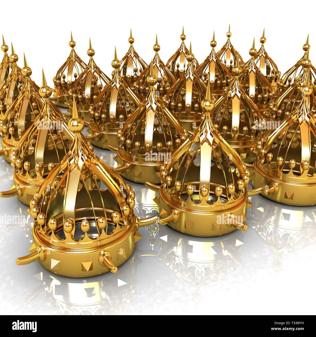 Crown. 3d render Stock Photo - Alamy