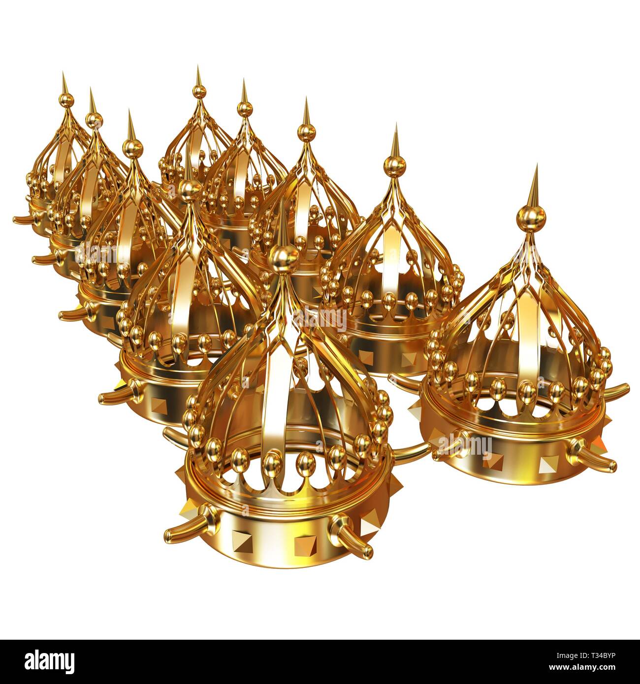Crown. 3d render Stock Photo - Alamy