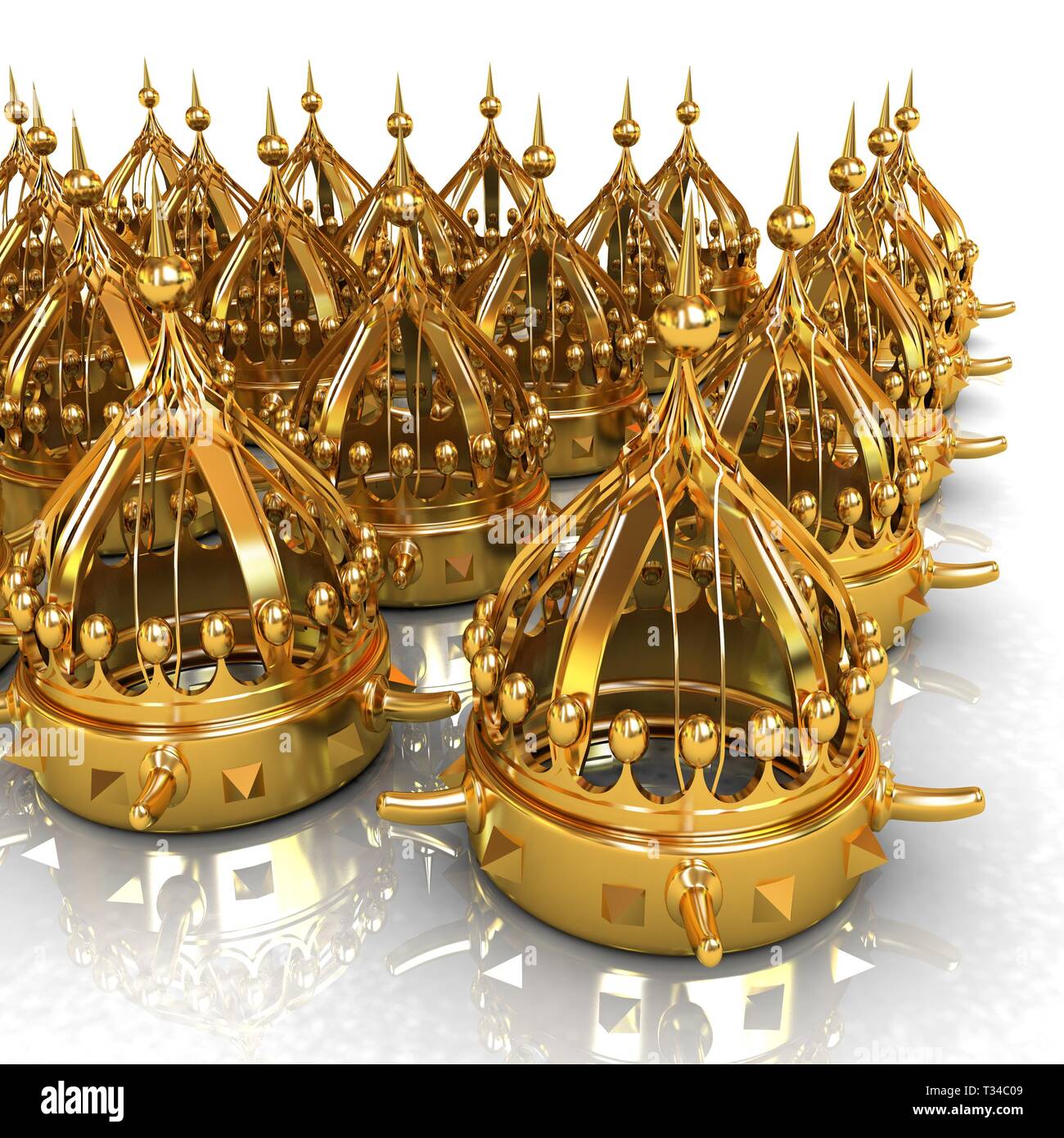 Crown. 3d render Stock Photo - Alamy