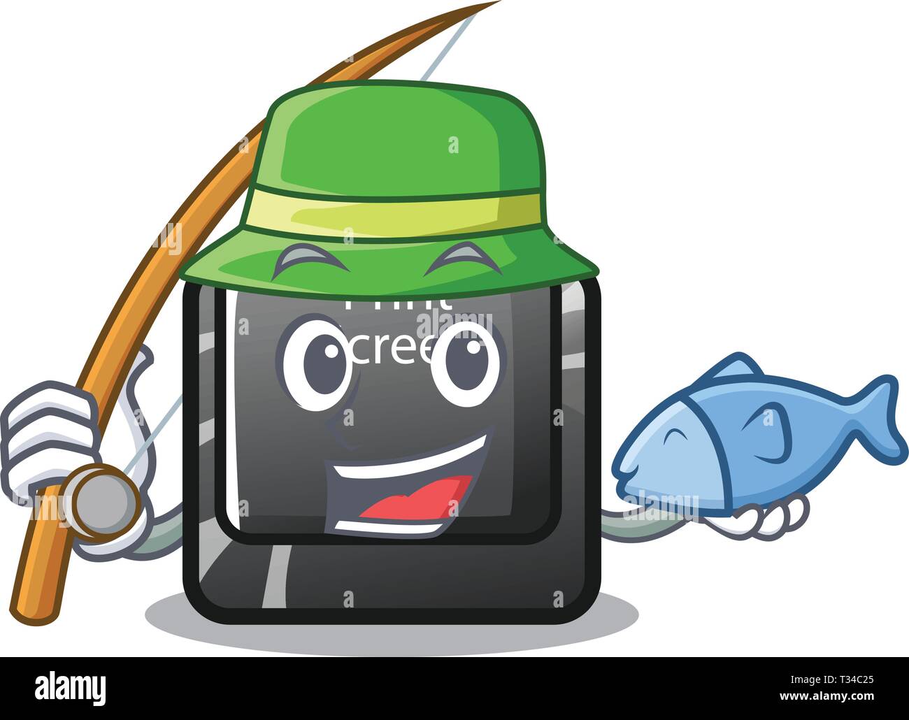 Keyboard finger print trace Stock Vector Images - Alamy