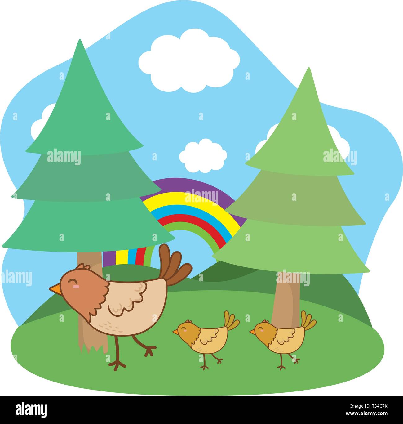 Baby Birds Cartoon High Resolution Stock Photography and Images - Alamy