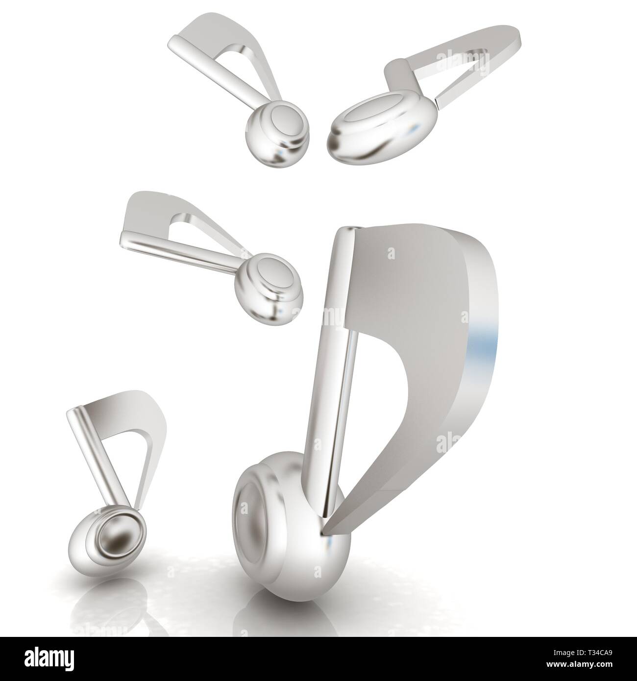 Stylized representation of musical notes hi-res stock photography and ...