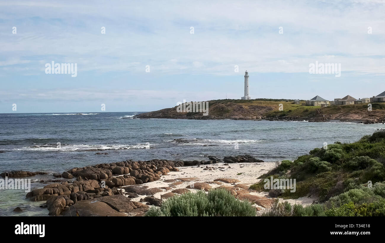cape leeuwin lighthouse and beach in west australia Stock Photo - Alamy