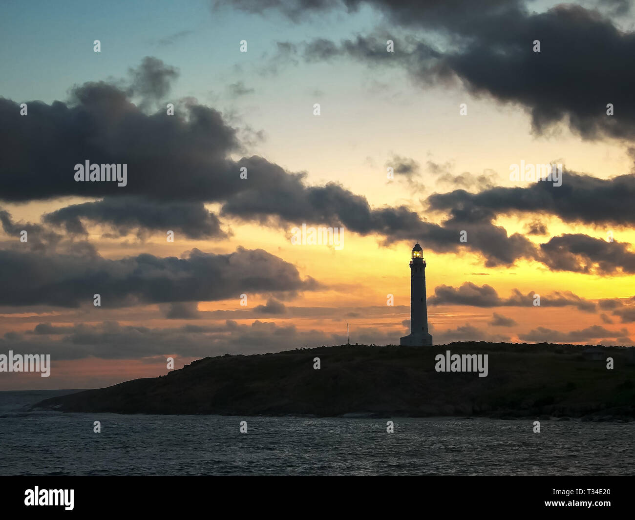 sunset at cape leeuwin lighthouse in west australia Stock Photo - Alamy