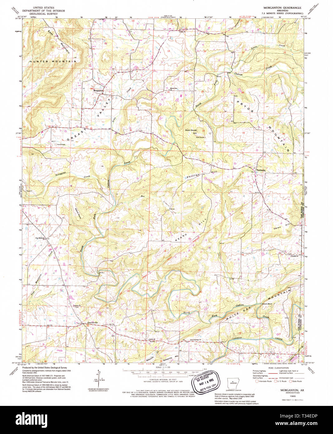 Map of morganton hi-res stock photography and images - Alamy