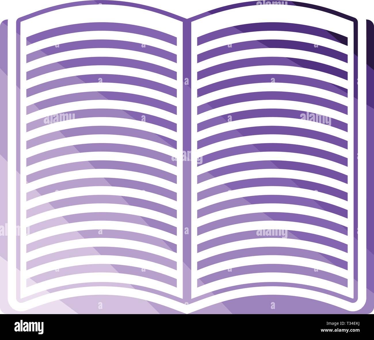 Open book icon. Flat color design. Vector illustration Stock Vector ...