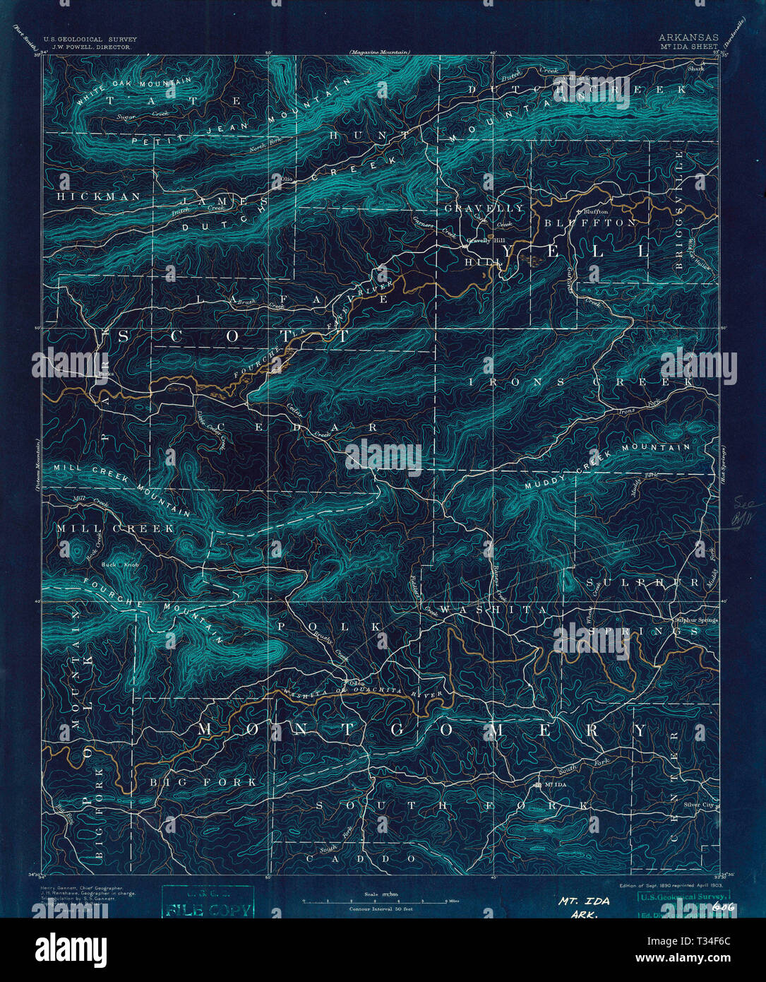Mount ida map hi-res stock photography and images - Alamy