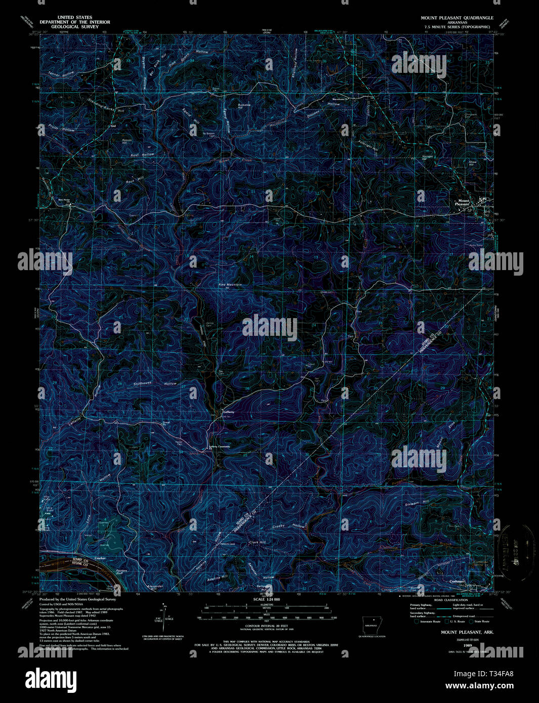 Map Of Mount Pleasant High Resolution Stock Photography and Images - Alamy