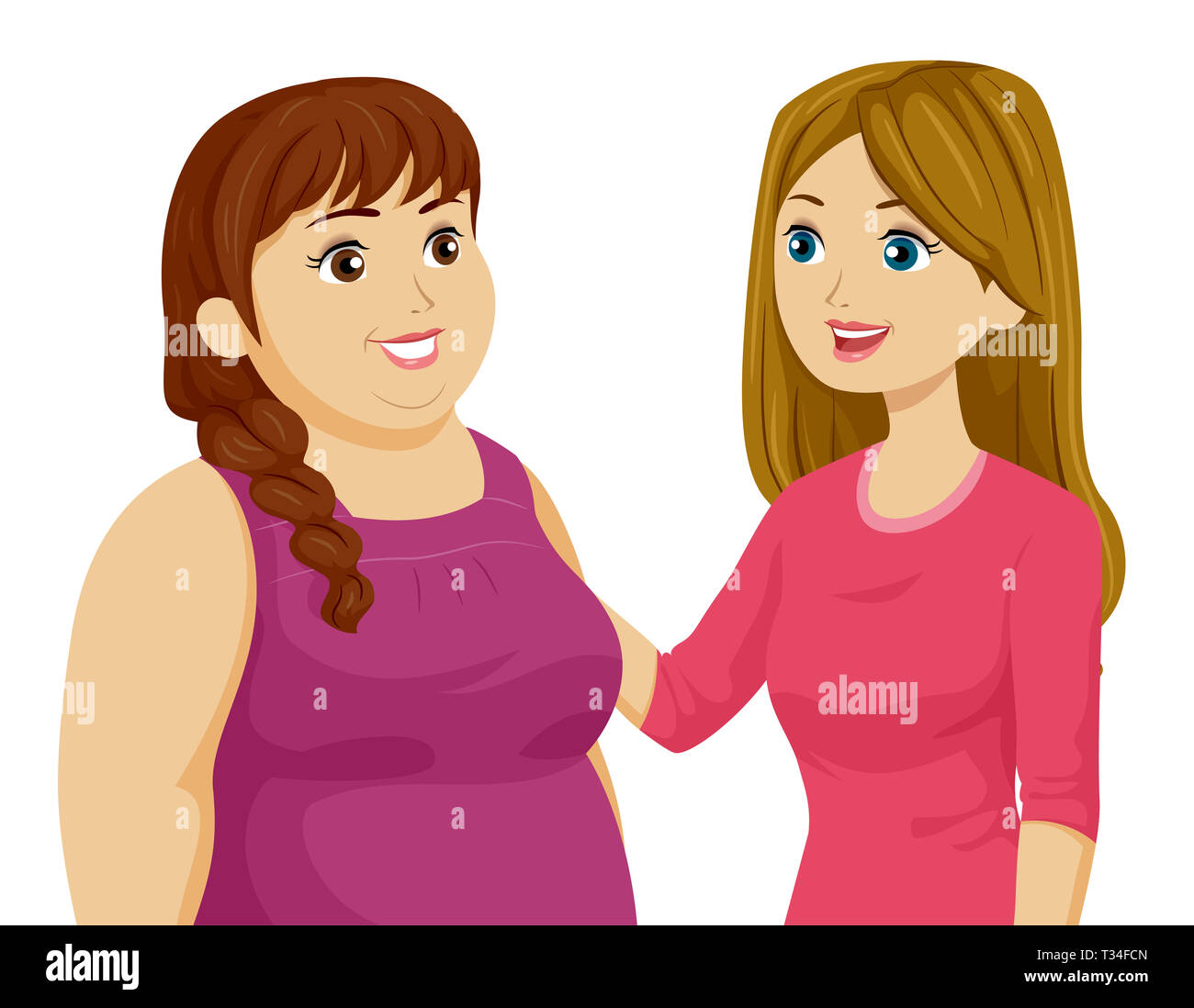 Chubby fat girls overweight hi-res stock photography and images - Alamy