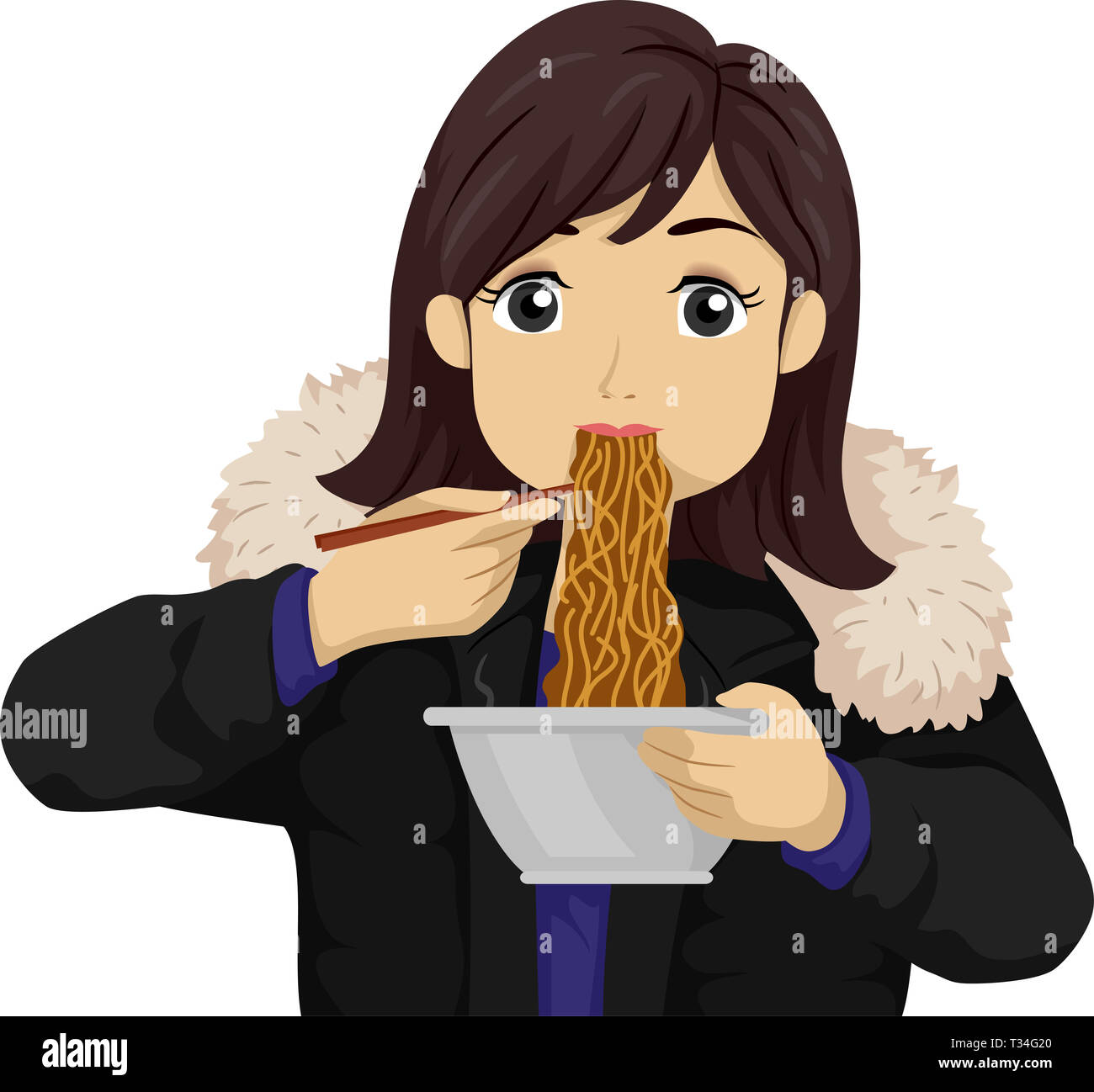 Eating Jajangmyeon