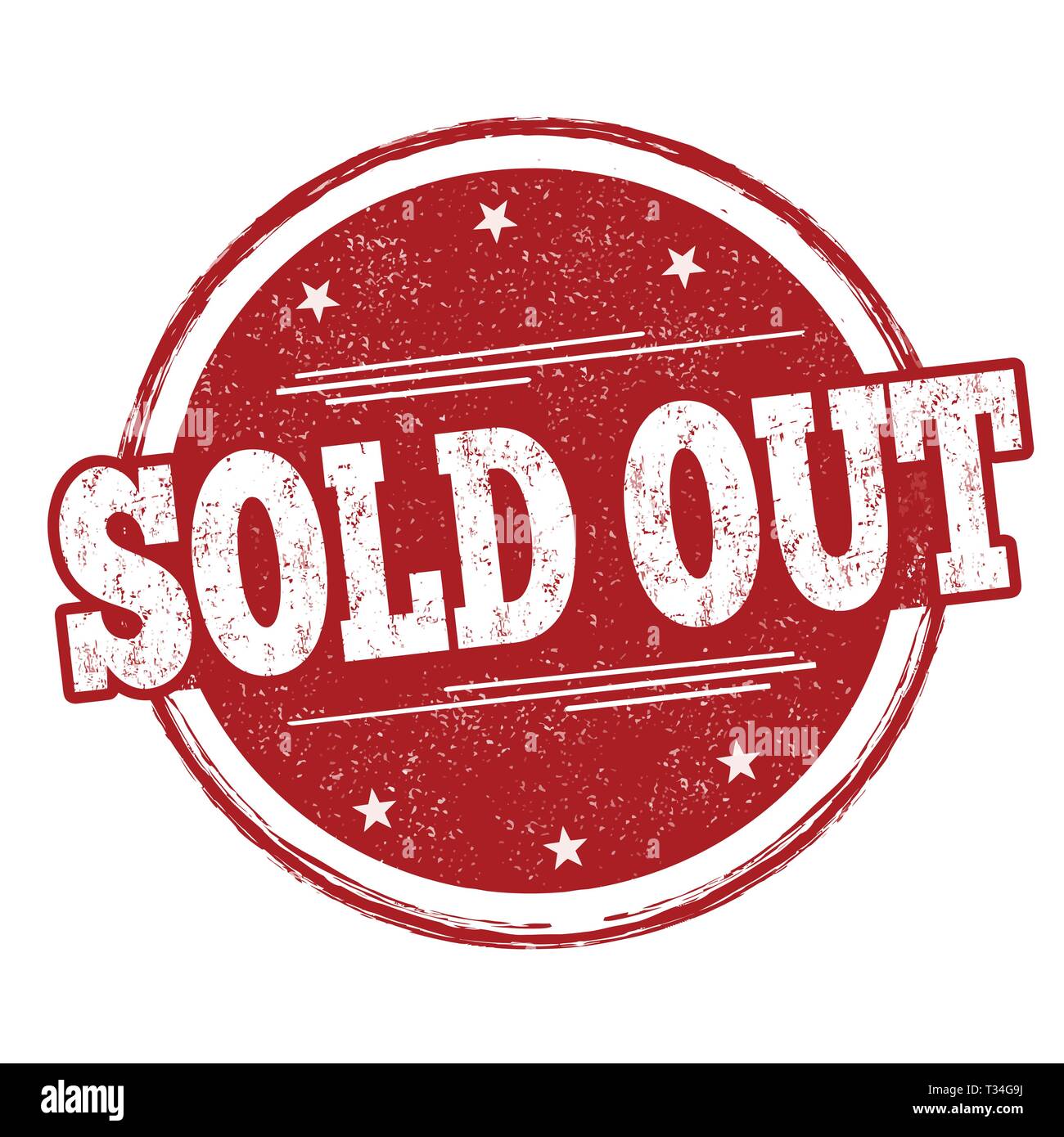Sold out sign or stamp on white background, vector illustration Stock ...