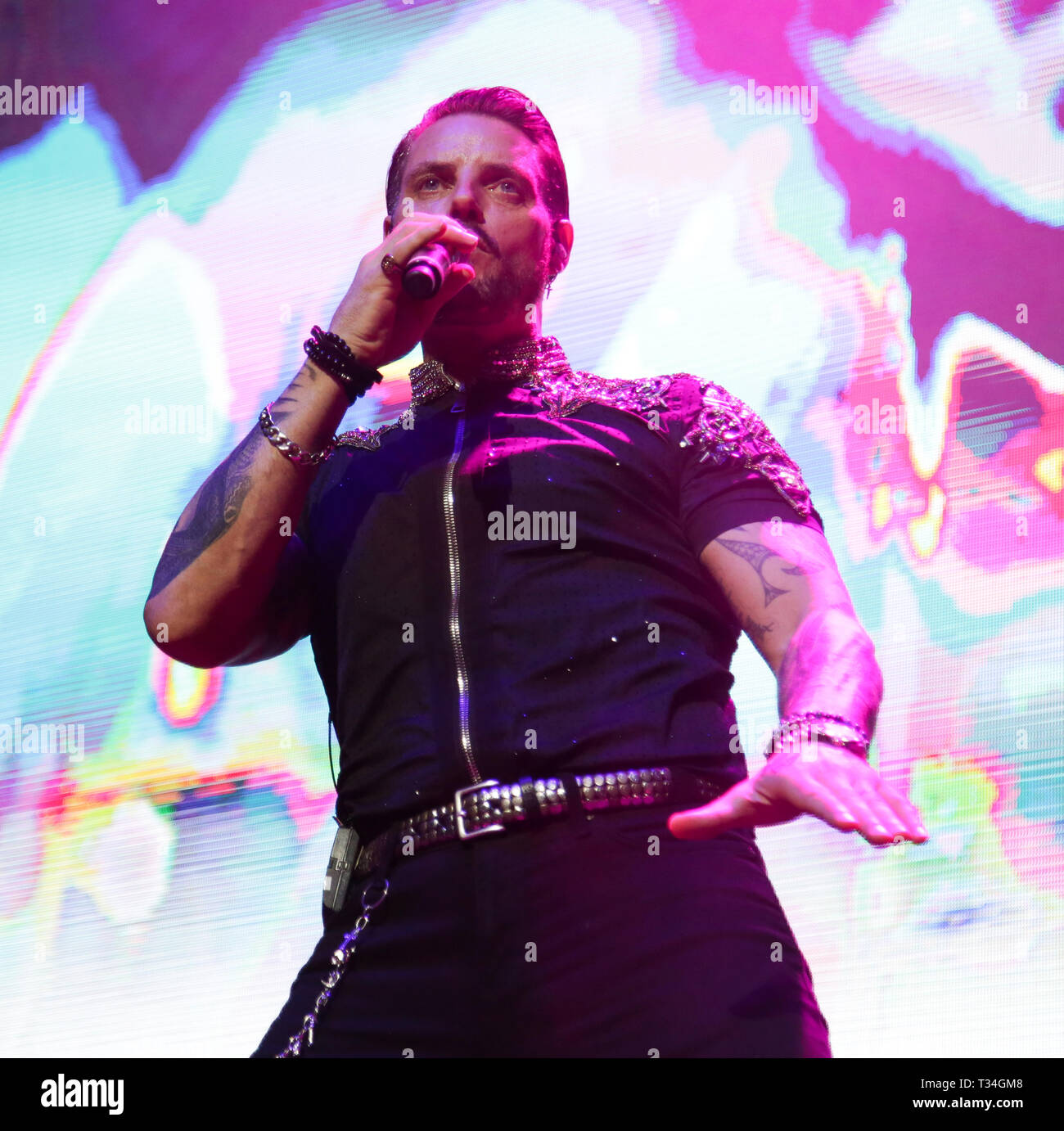 Keith Duffy seen performing at the ICC in Sydney during the Boyzone's ...