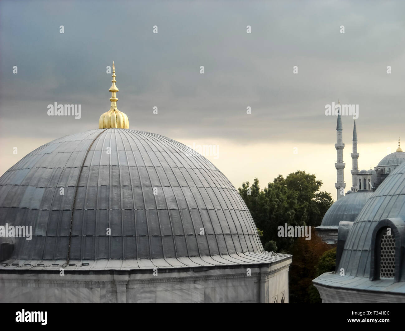 Blue mosque, view from Hagia Sophia, Turkey, Istanbul Stock Photo - Alamy