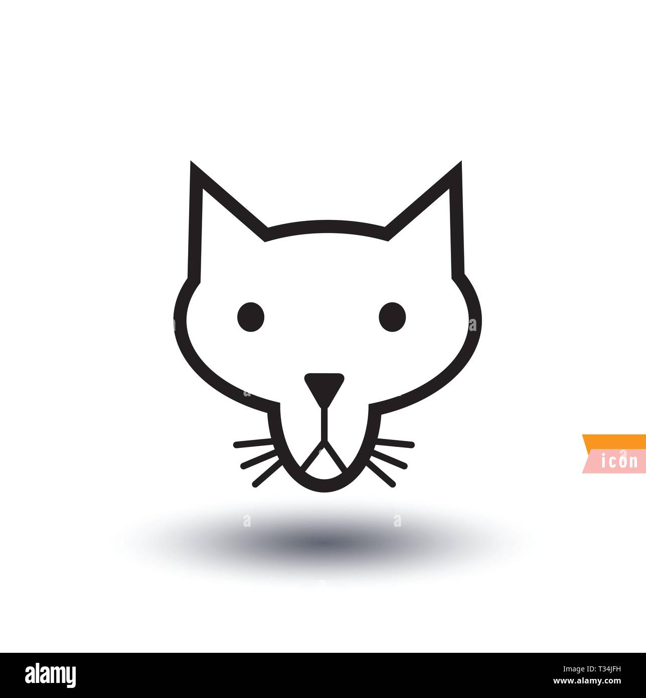 Cat Icon Vector Illustration Stock Vector Image And Art Alamy
