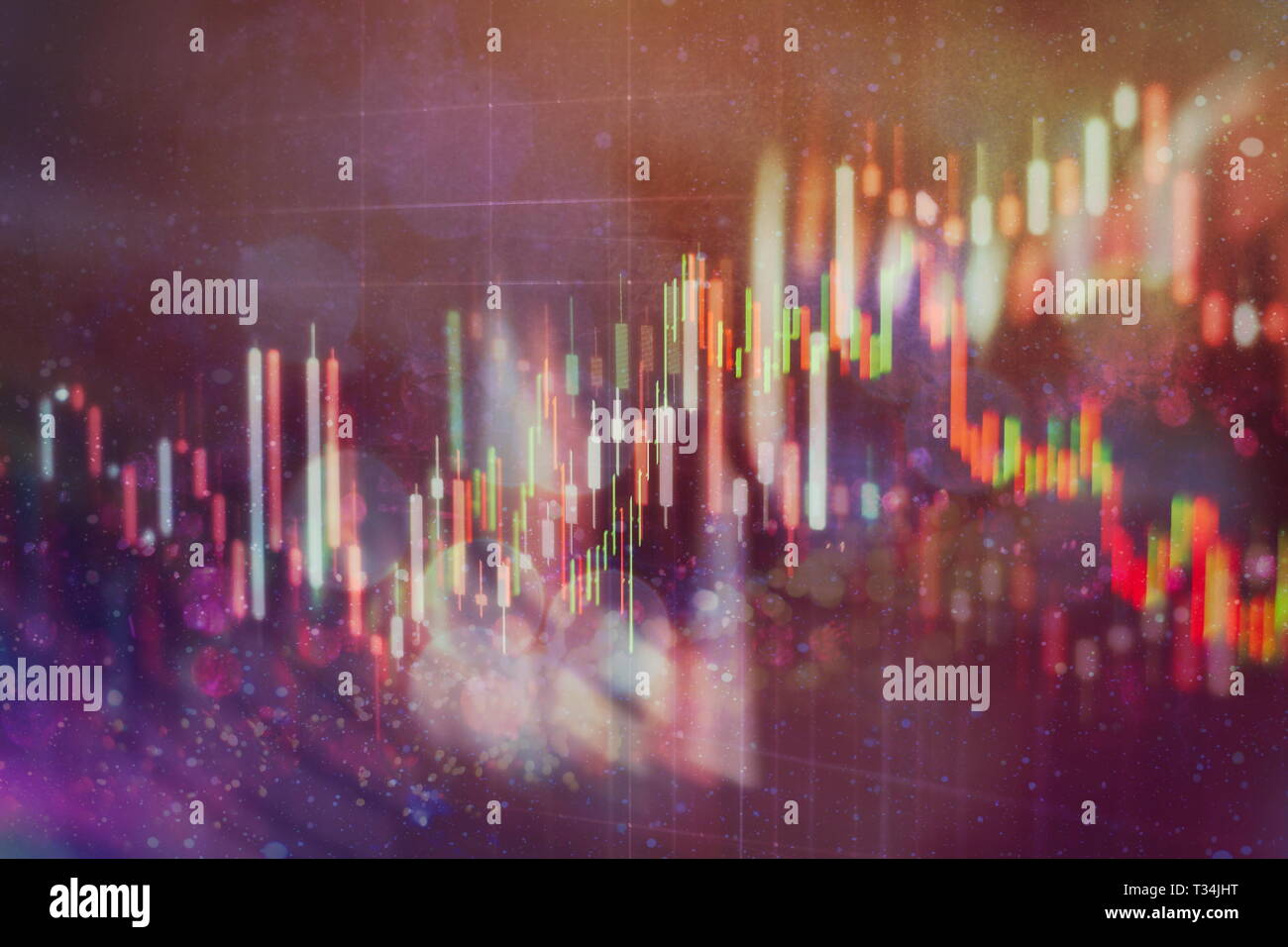 Abstract glowing forex chart interface wallpaper. Investment, trade ...