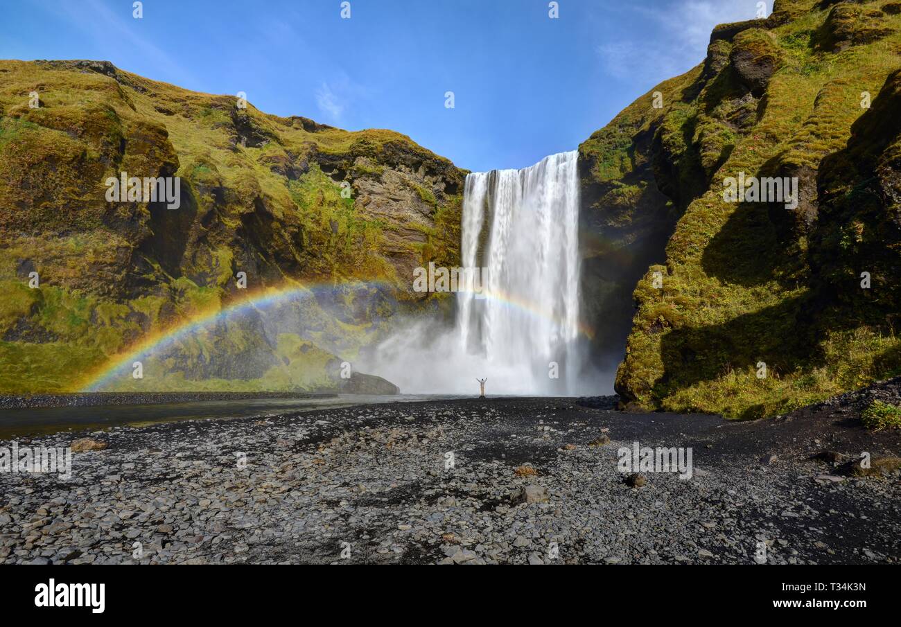 Man Under Waterfall High Resolution Stock Photography and Images - Alamy