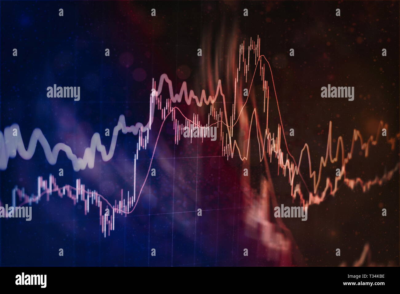 Candle stick graph chart of stock market investment trading. The Forex ...