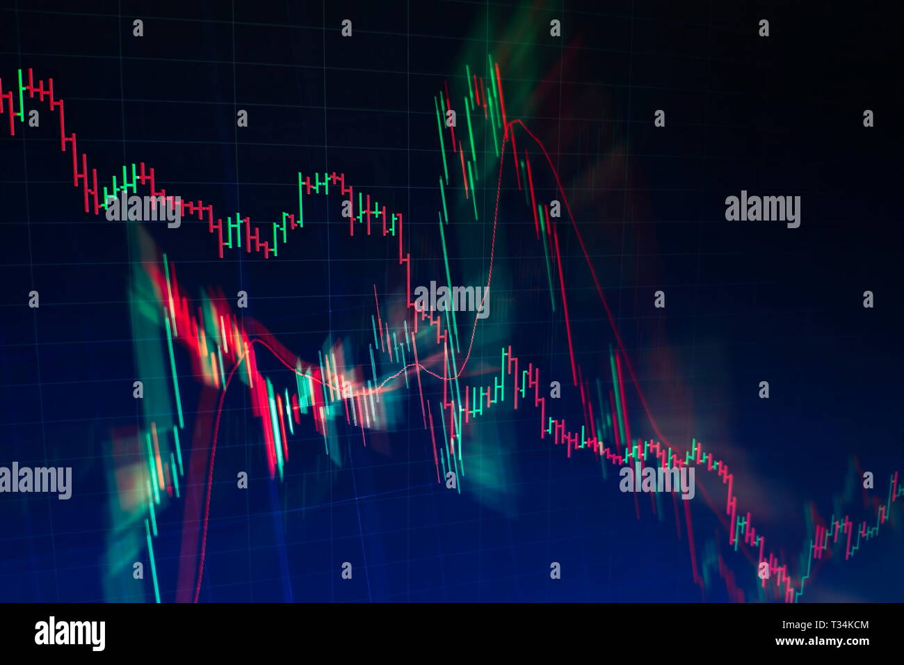 Candle stick graph chart of stock market investment trading. The Forex ...