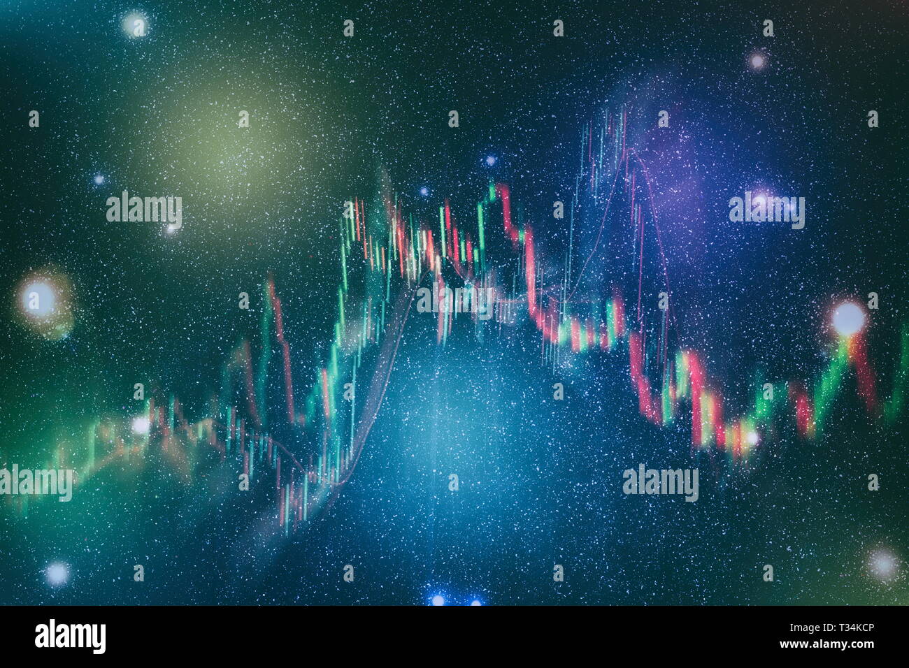 Candle stick graph chart of stock market investment trading. The Forex ...