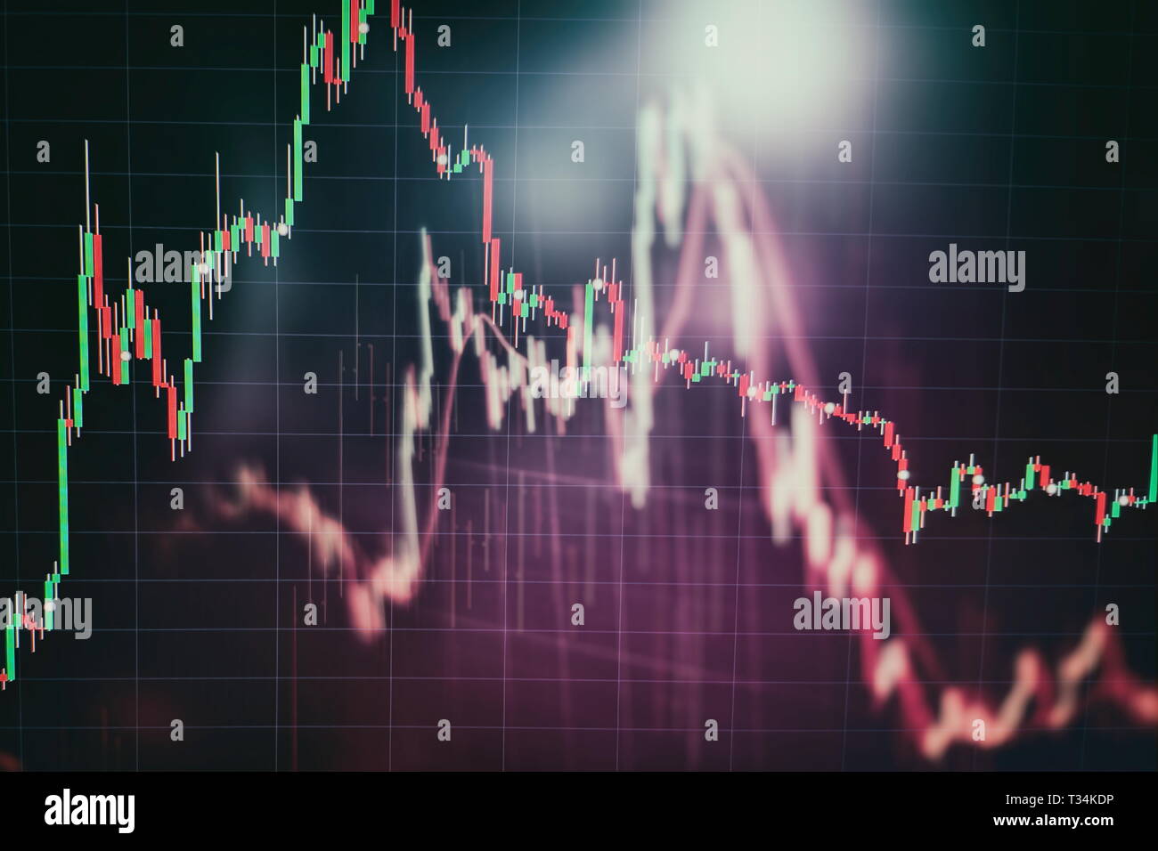 Candle stick graph chart of stock market investment trading. The Forex ...