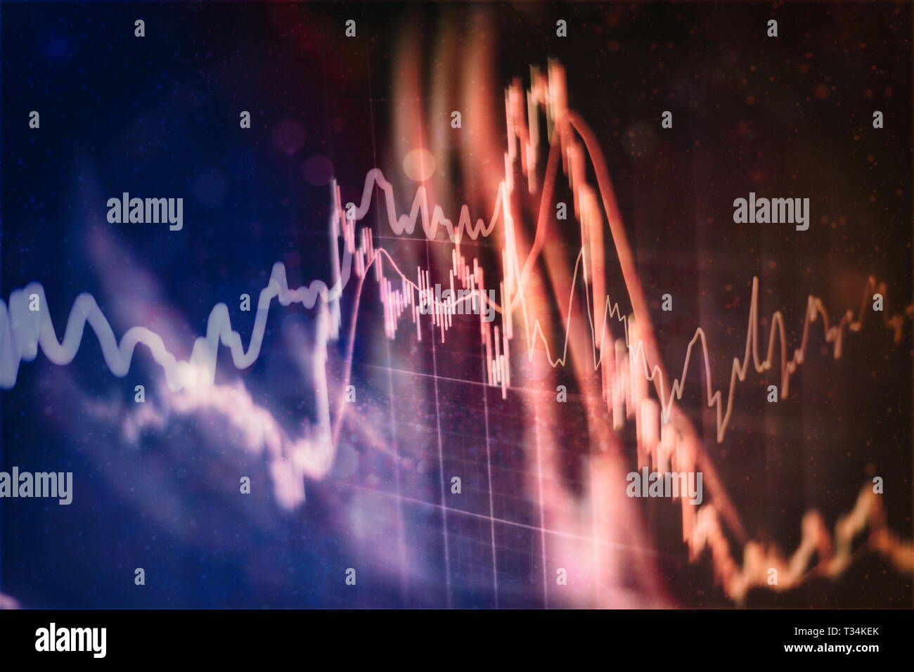 Candle stick graph chart of stock market investment trading. The Forex ...