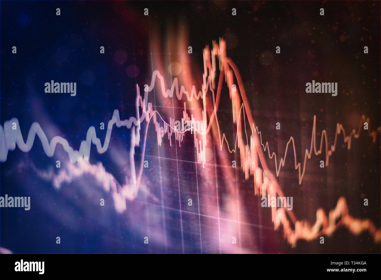 Candle stick graph chart of stock market investment trading. The Forex ...