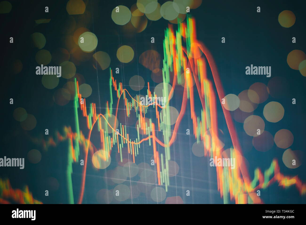 Candle stick graph chart of stock market investment trading. The Forex ...