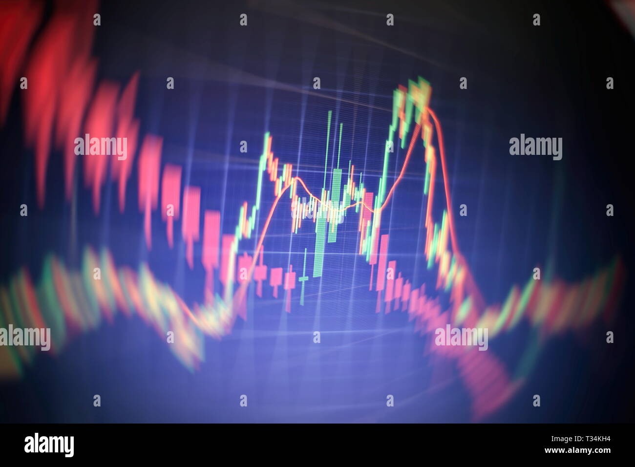 Candle stick graph chart of stock market investment trading. The Forex ...
