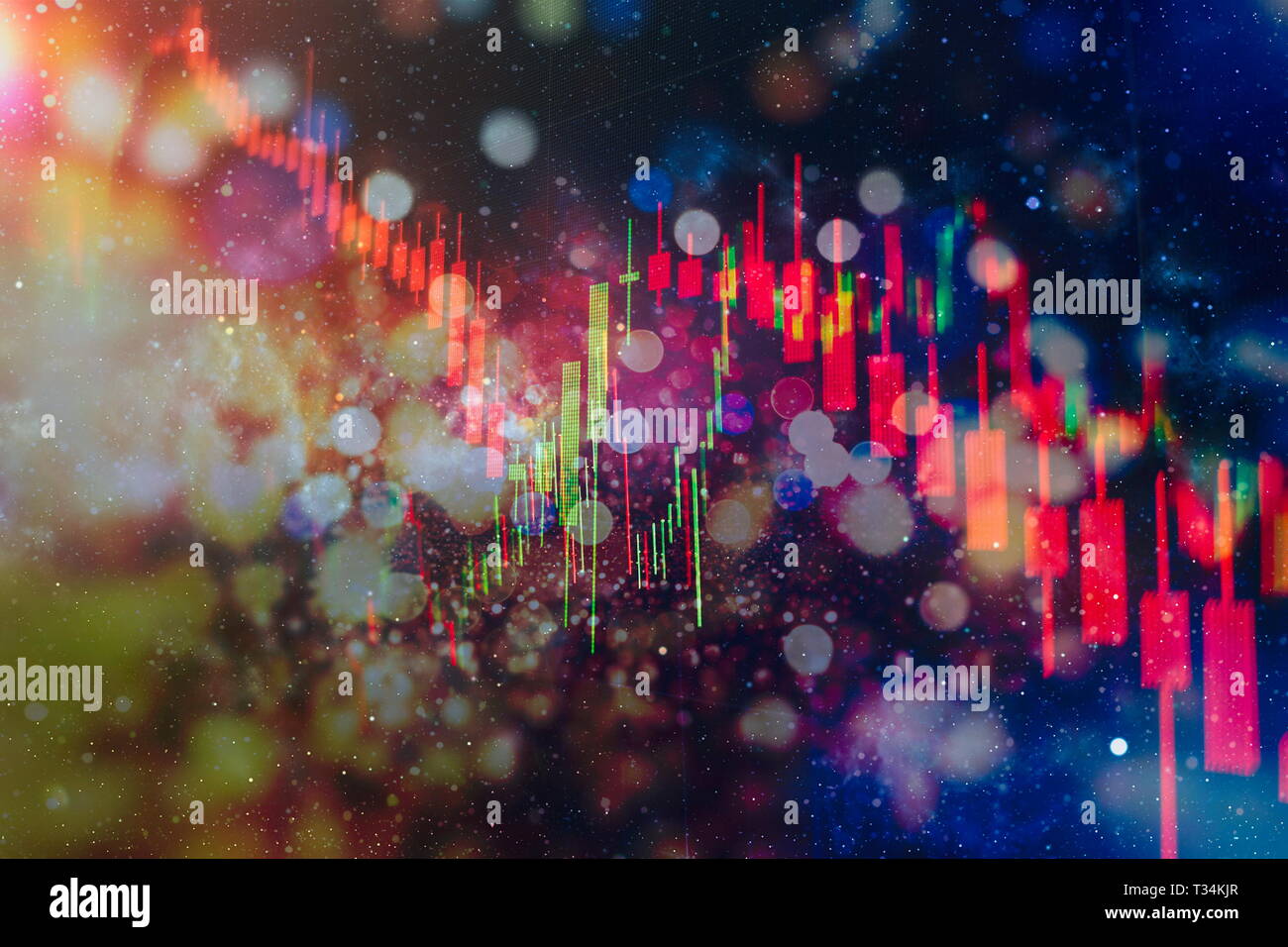 Candle stick graph chart of stock market investment trading. The Forex ...