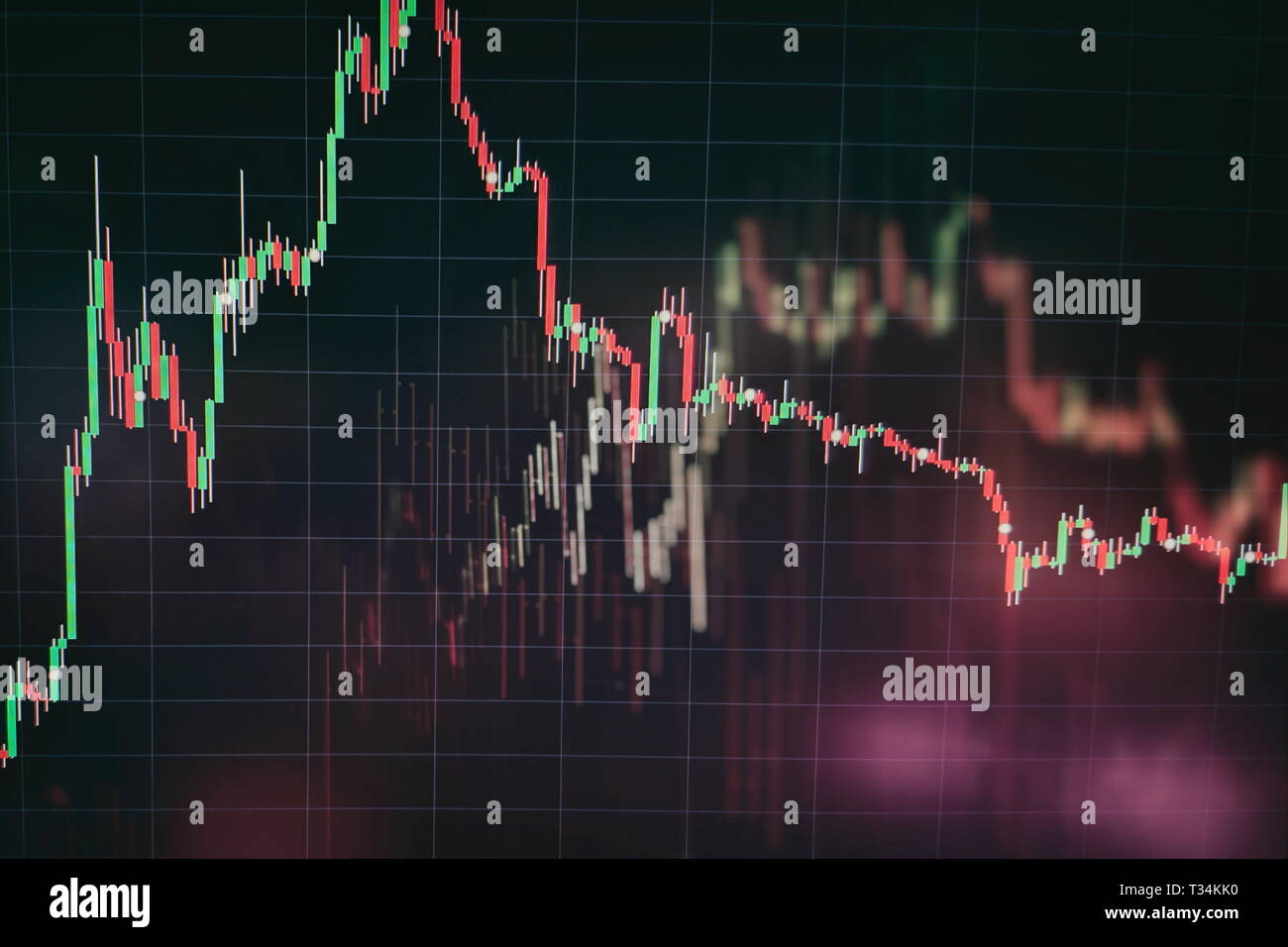 Candle stick graph chart of stock market investment trading. The Forex ...