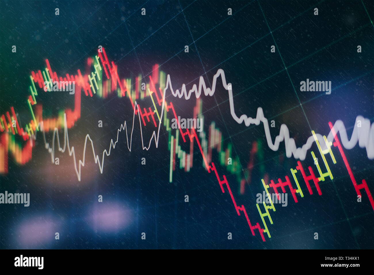 Candle stick graph chart of stock market investment trading. The Forex ...