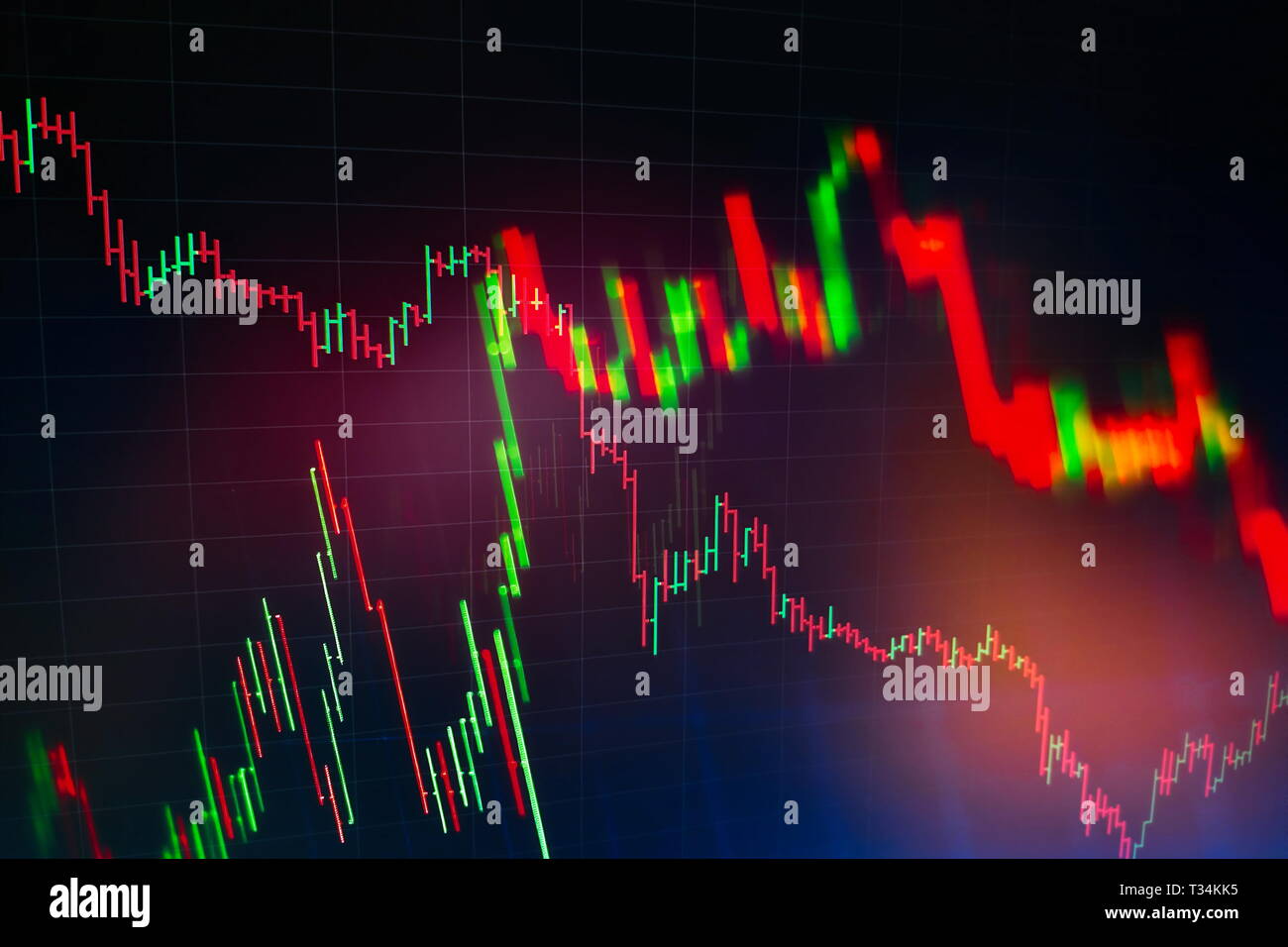 Candle stick graph chart of stock market investment trading. The Forex ...
