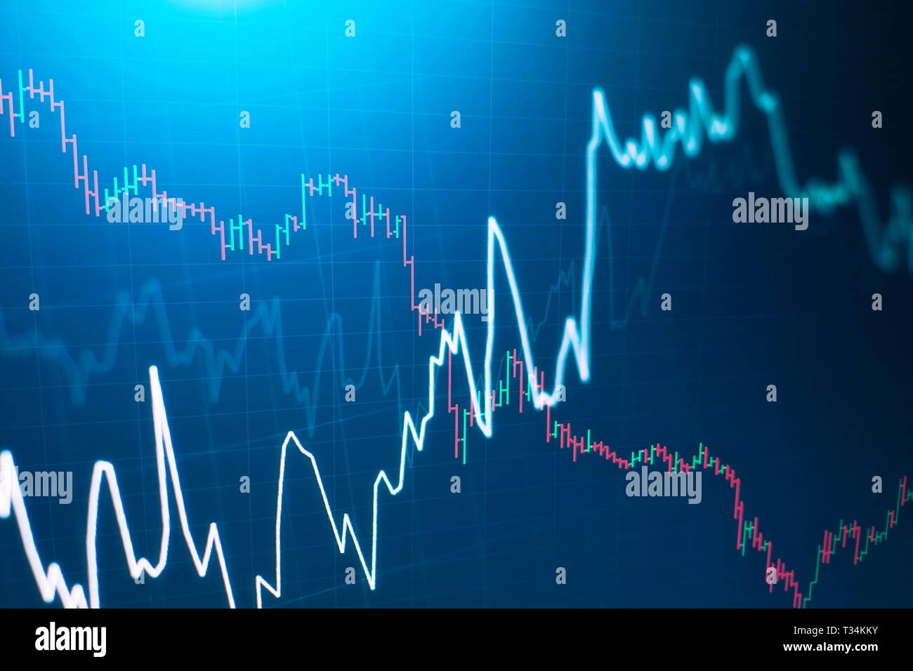 Candle stick graph chart of stock market investment trading. The Forex ...