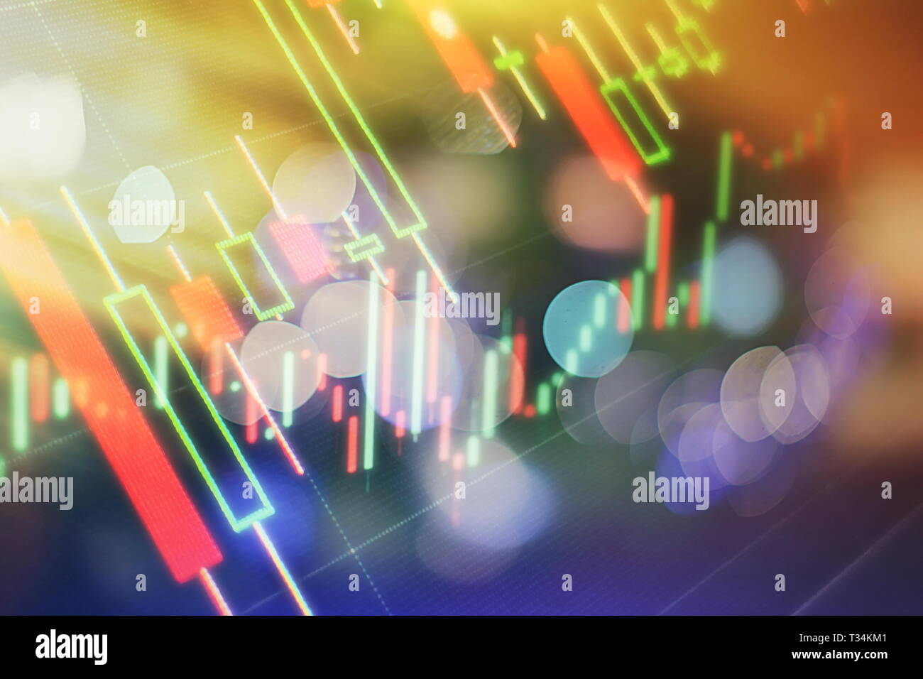 Candle stick graph chart of stock market investment trading. The Forex ...