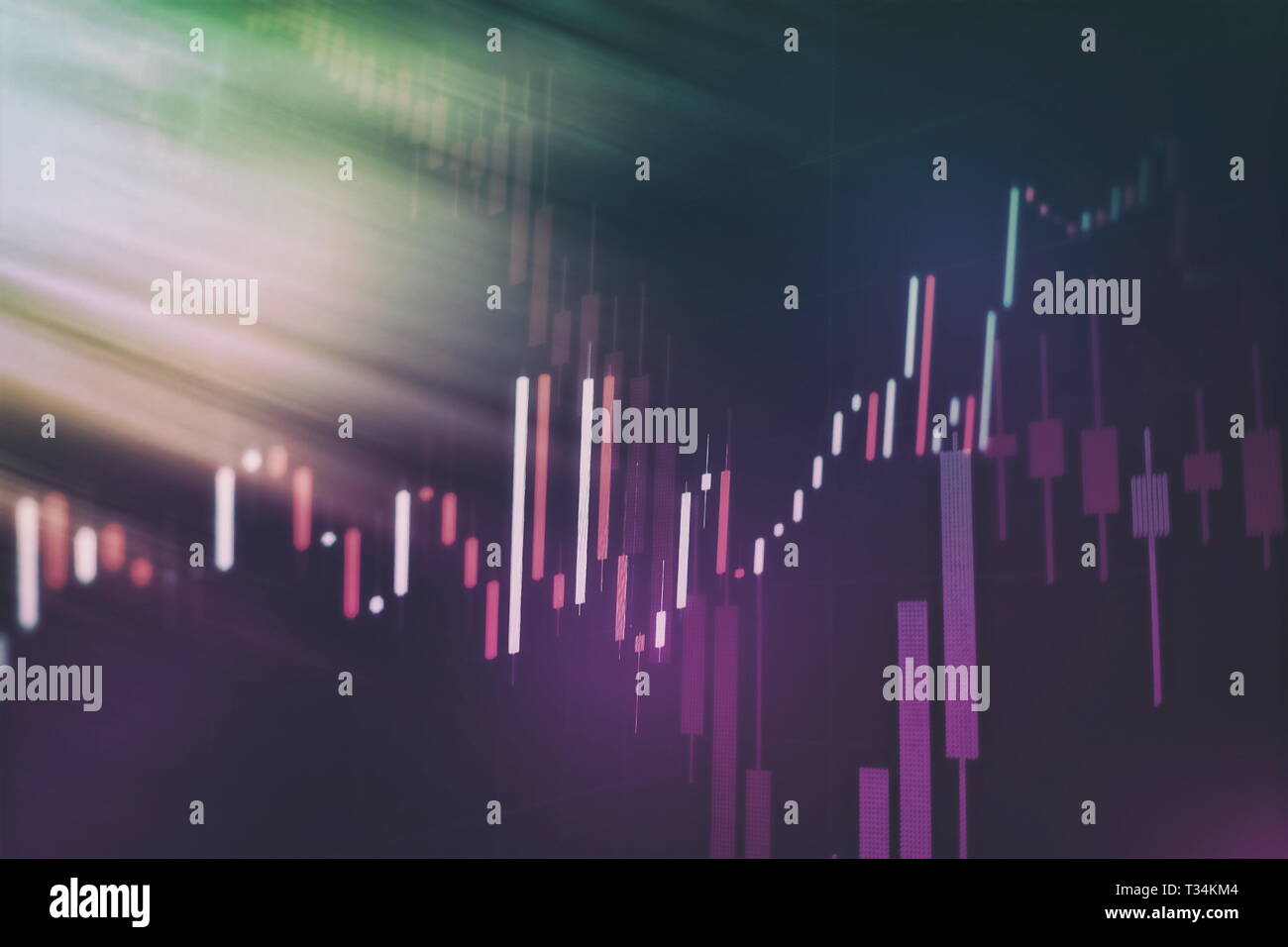 Candle stick graph chart of stock market investment trading. The Forex ...