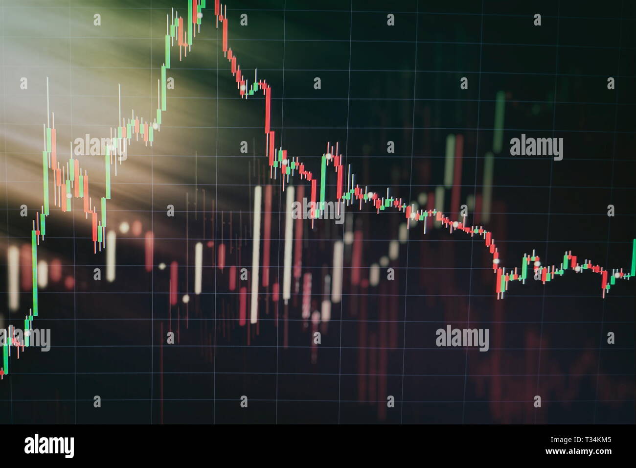 Candle stick graph chart of stock market investment trading. The Forex ...
