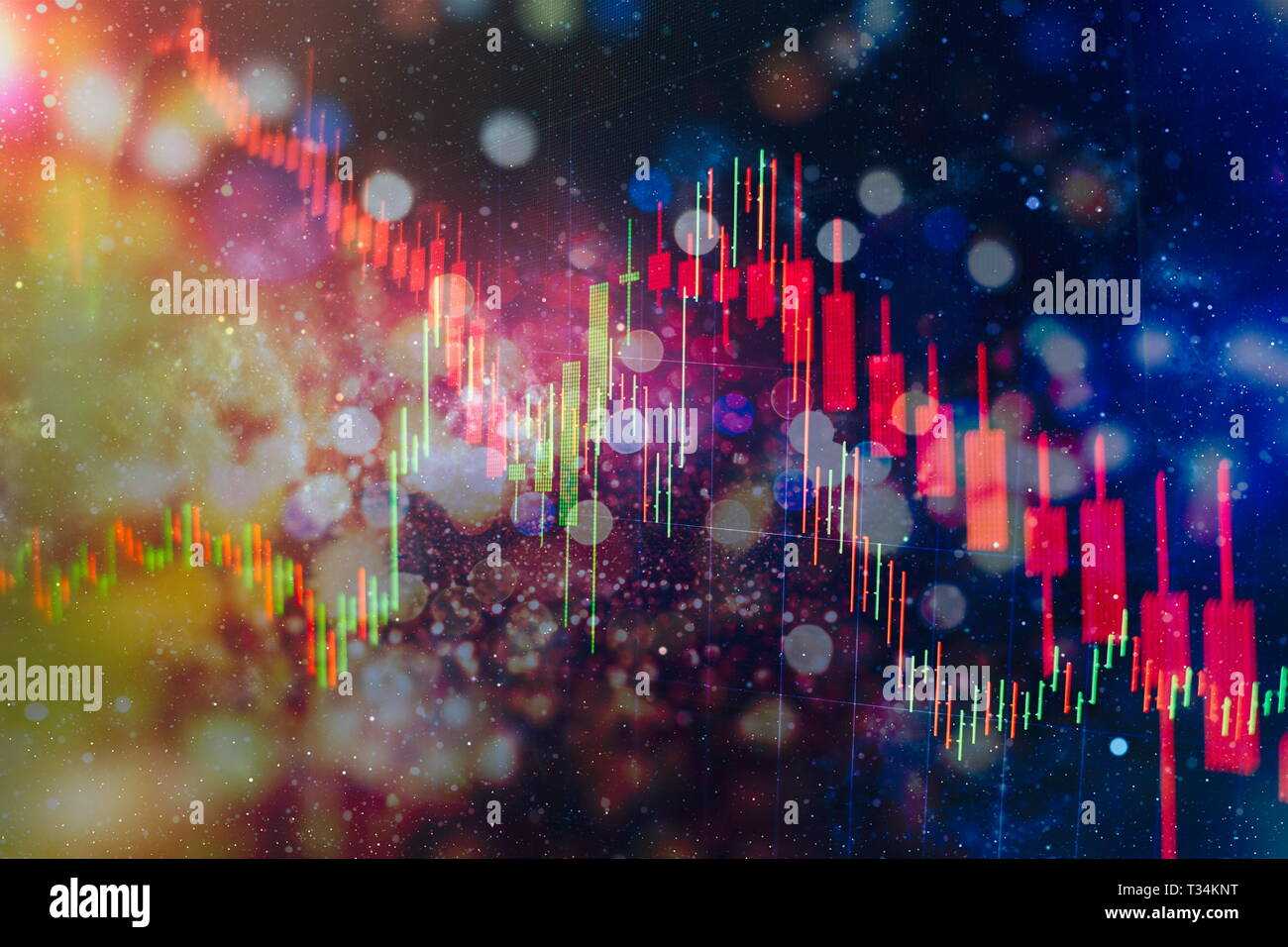Candle stick graph chart of stock market investment trading. The Forex ...