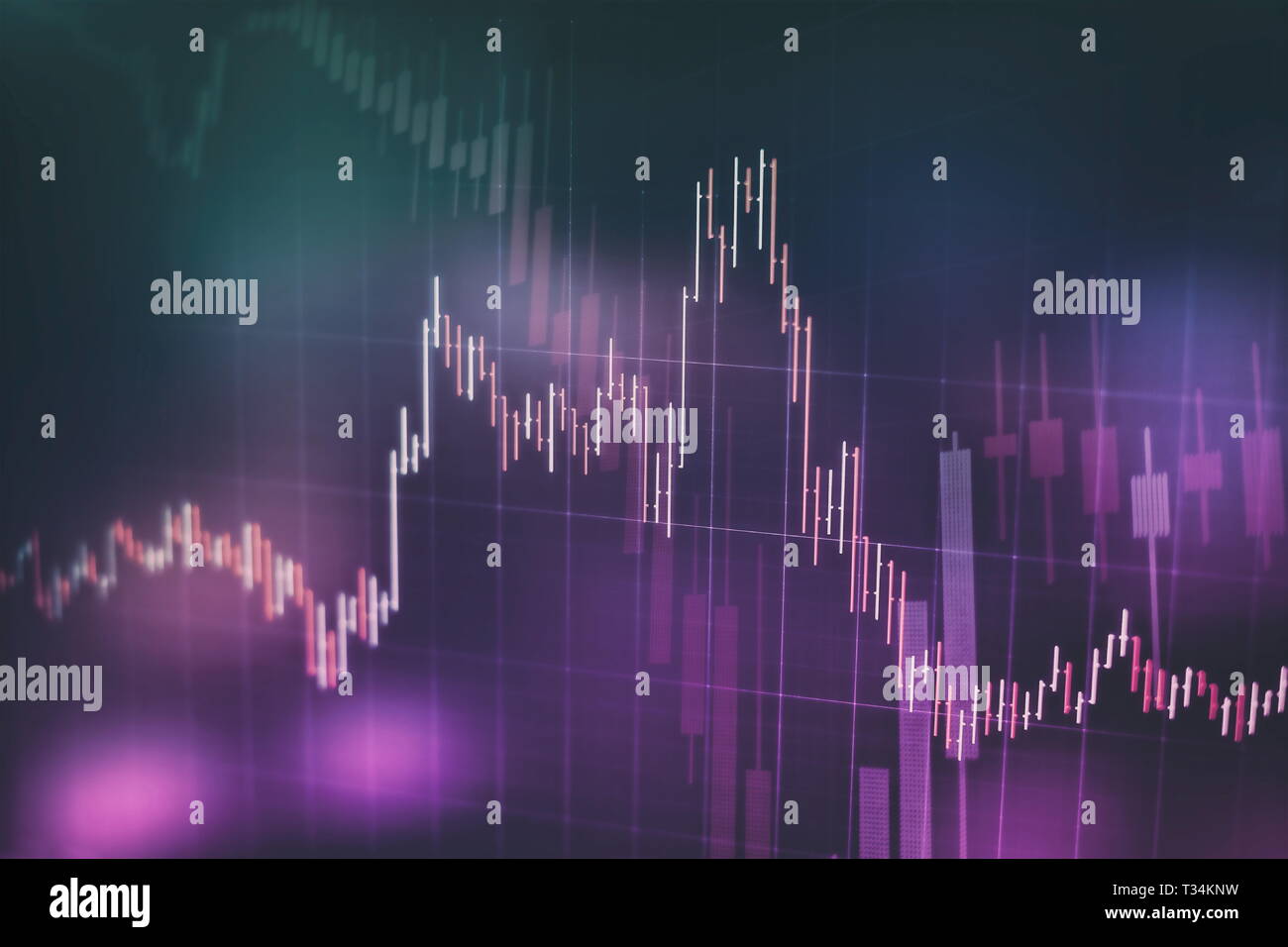 Candle stick graph chart of stock market investment trading. The Forex ...