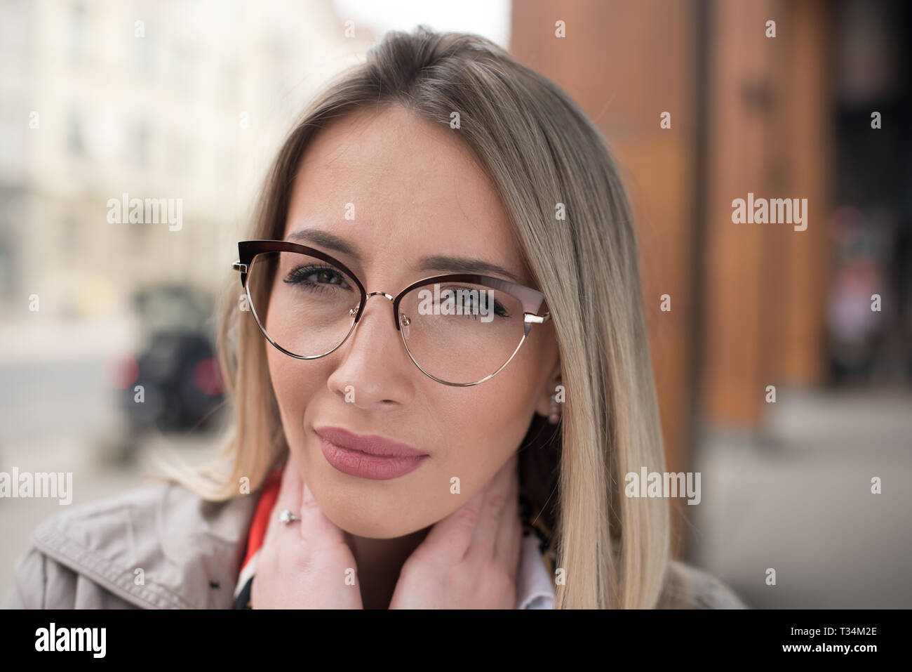 Hands on the neck hi-res stock photography and images - Alamy