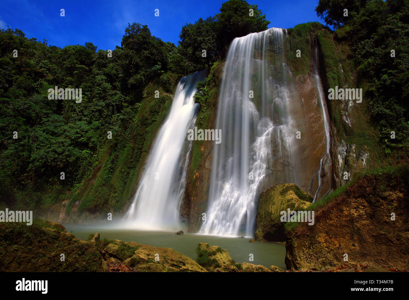 Waterfall, Ujung Genteng, West Java, Indonesia Stock Photo - Alamy