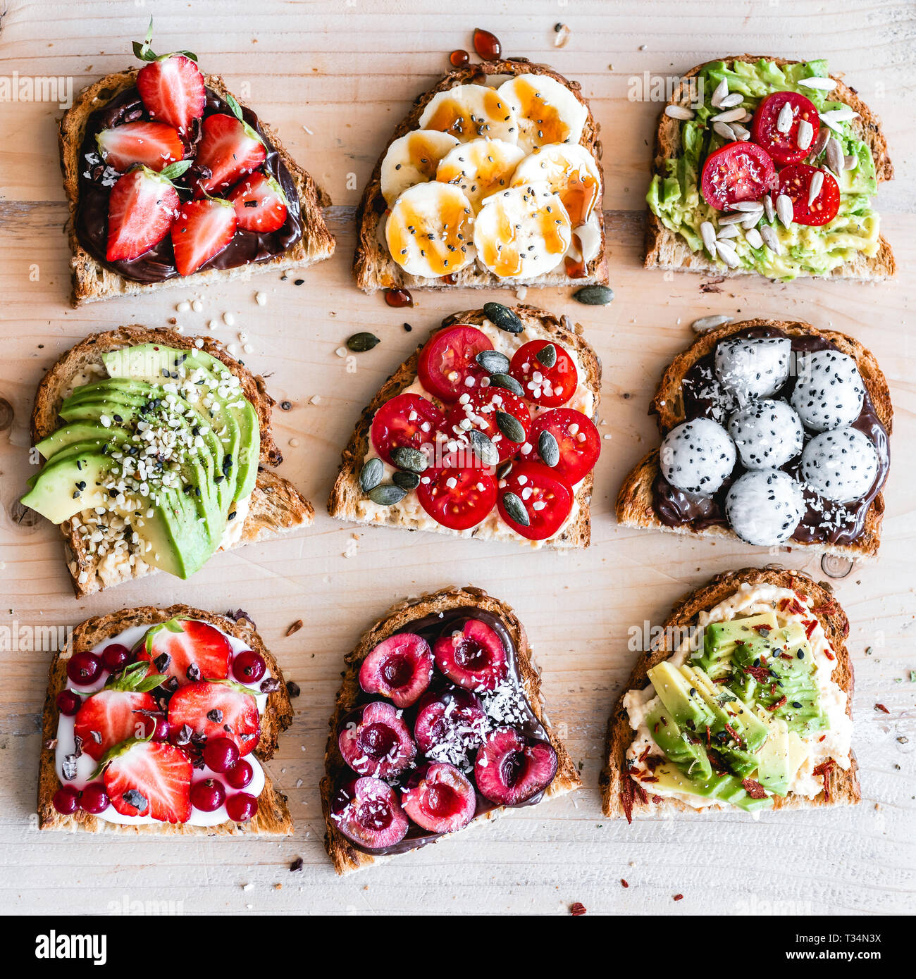 Brown toast banana hi-res stock photography and images - Alamy