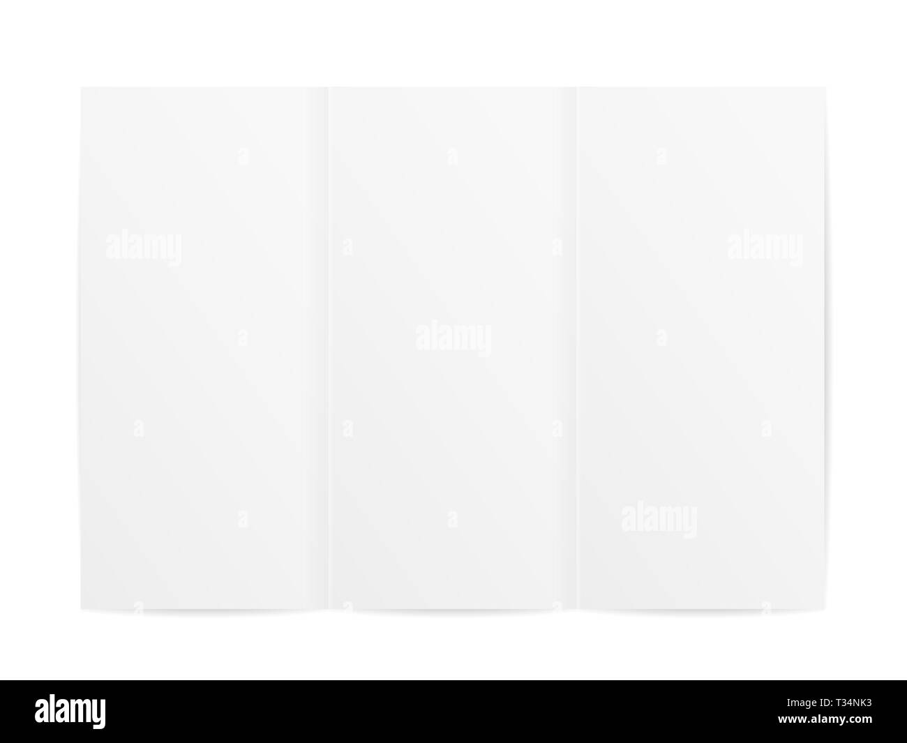 Folded paper on a white background. Vector illustration Stock Photo - Alamy