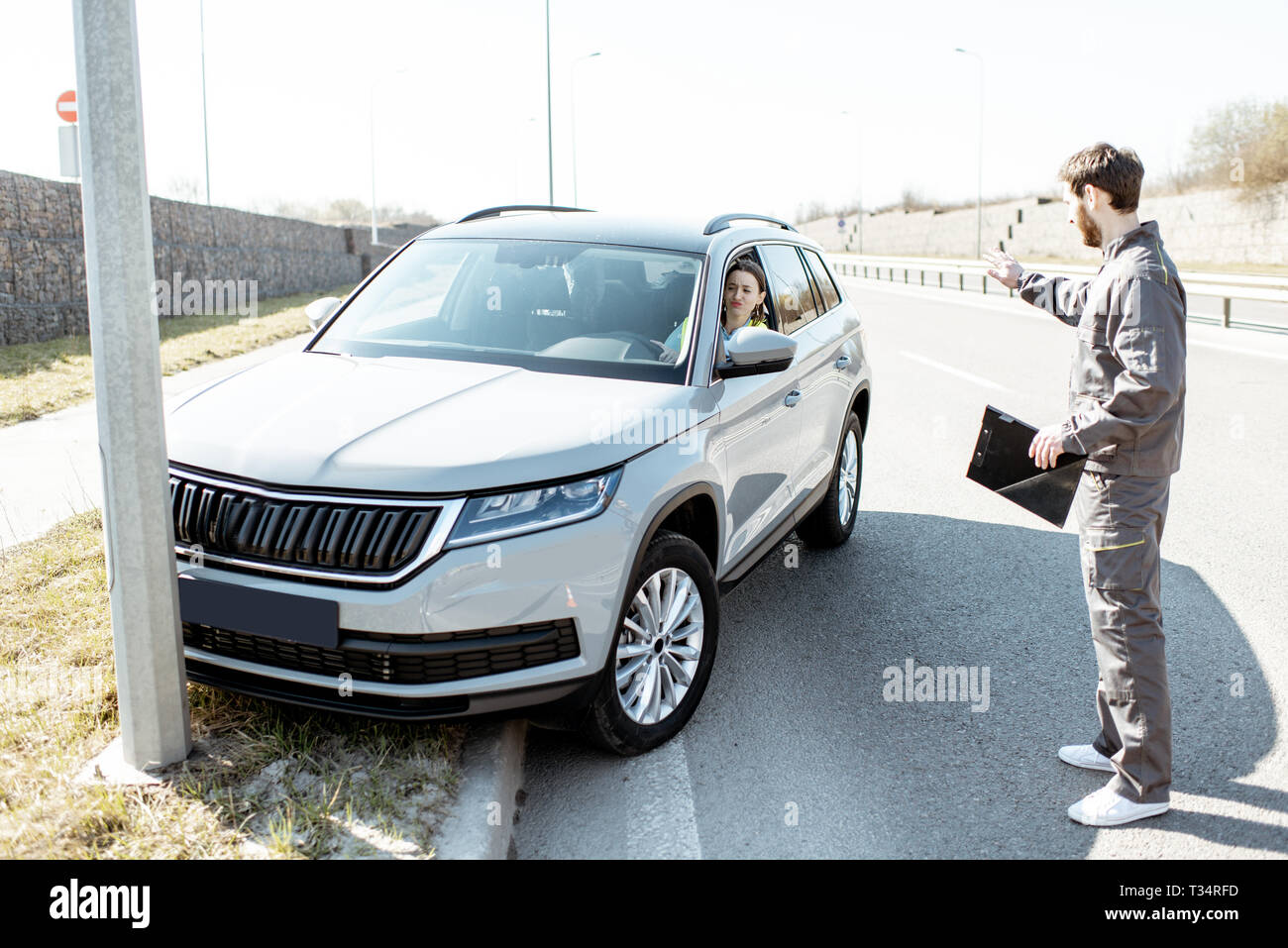 Helping out of car hi-res stock photography and images - Alamy